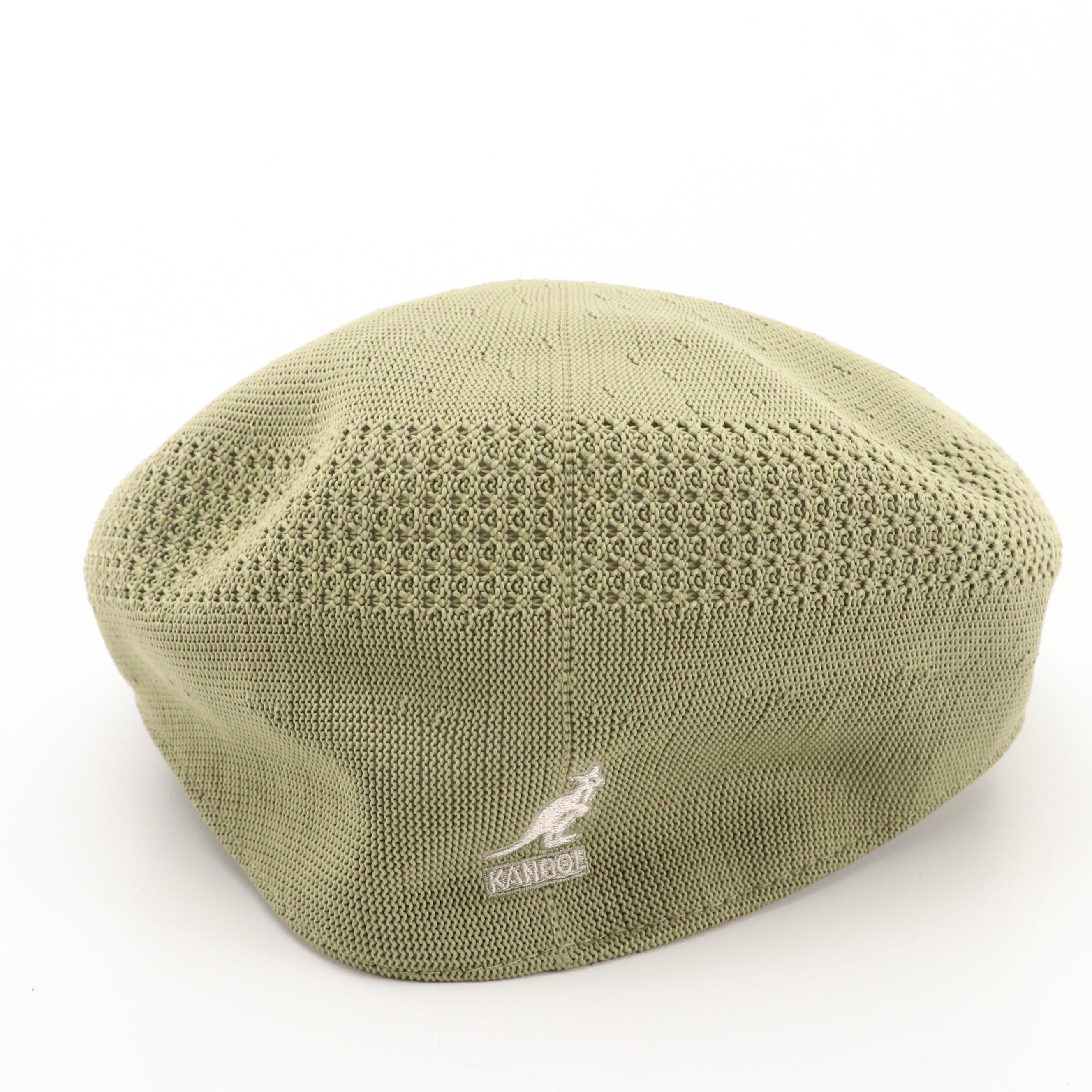 Kangol Tropic Ventair 504 Sage & Yellow Flat Caps, White Tropic ...