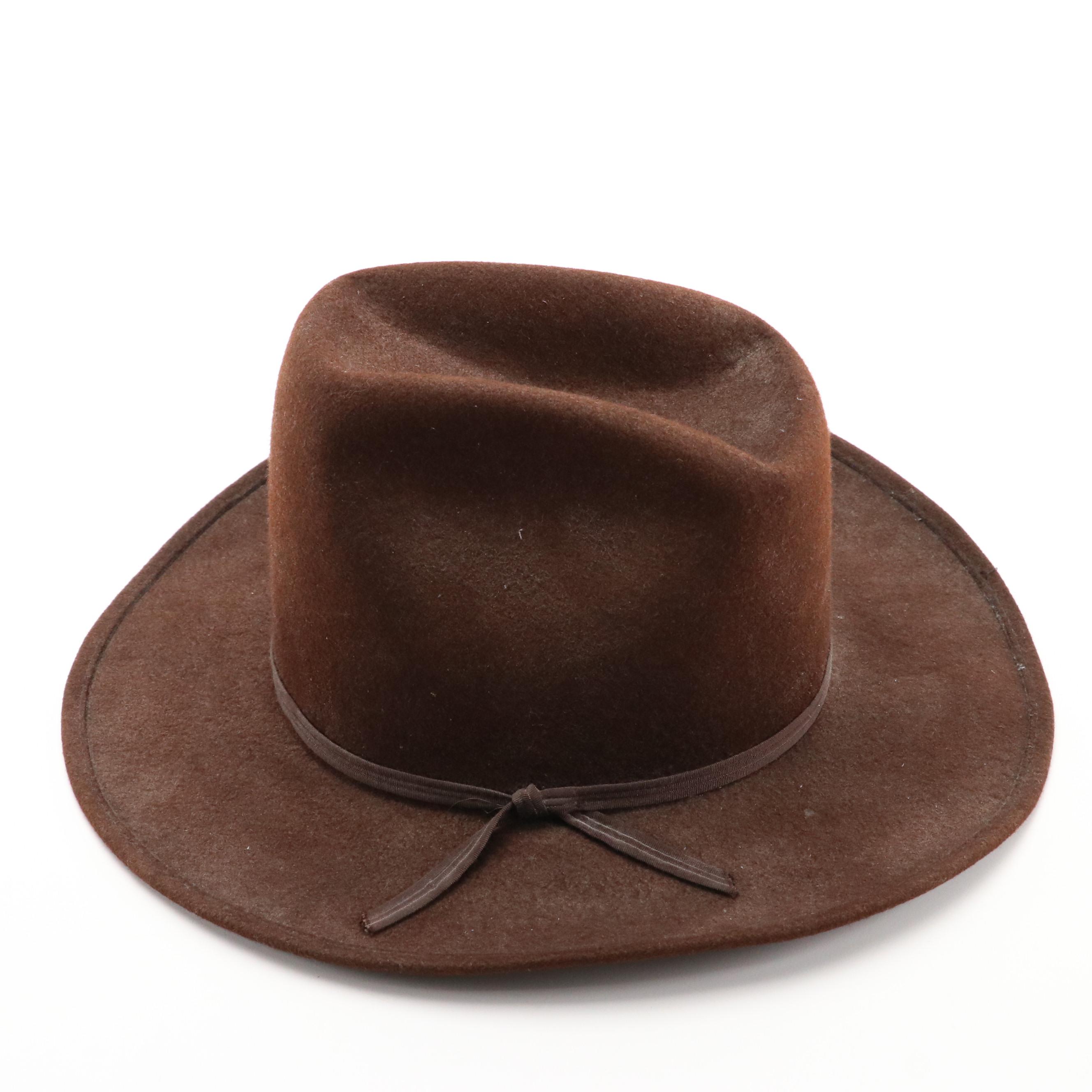 Rockmount Ranch Wear Brown Felted Wool Cowboy Hat | EBTH