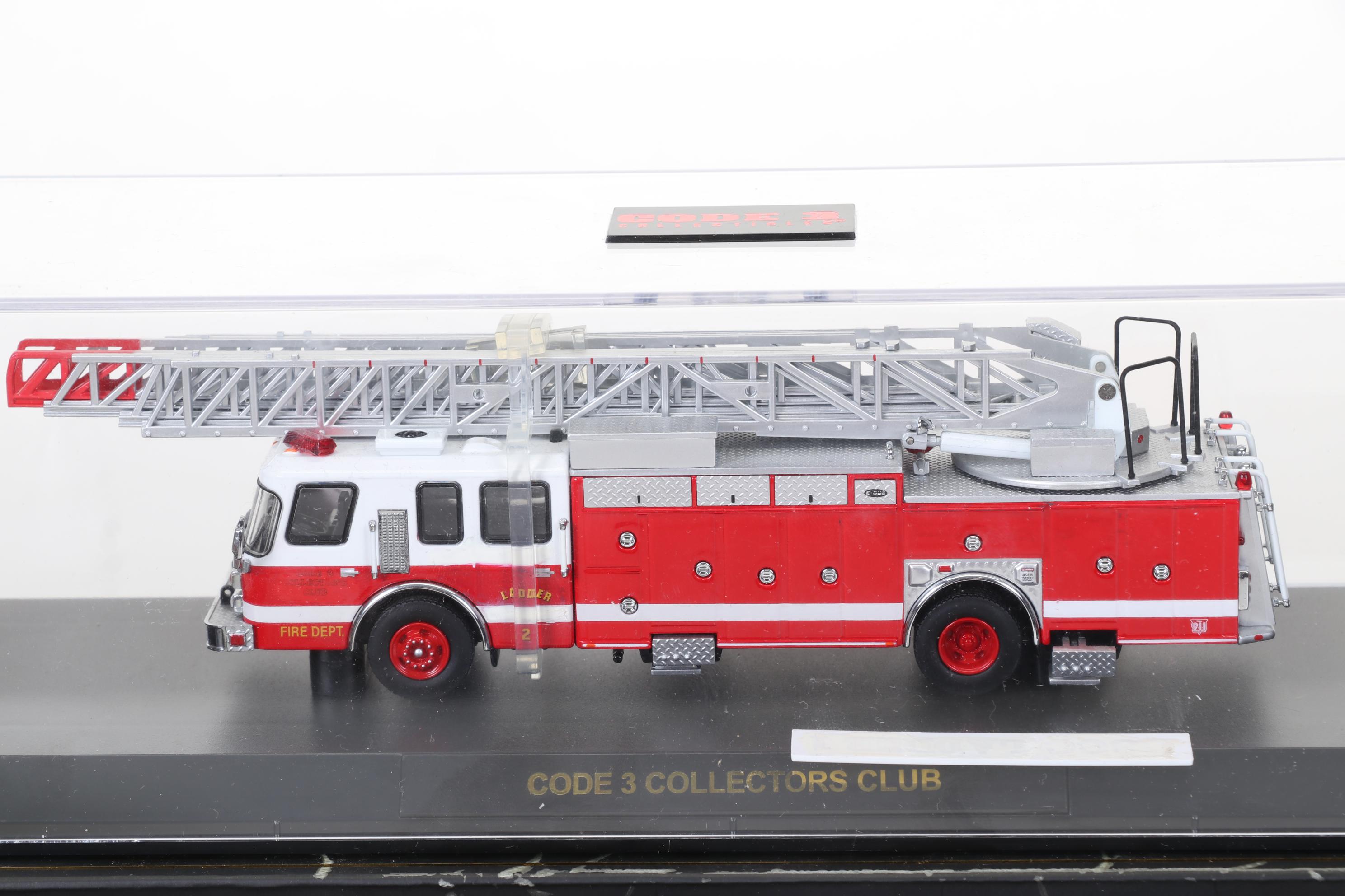 Six Code 3 Limited Edition Die Cast 1/64 Scale Fire Trucks, 21st ...