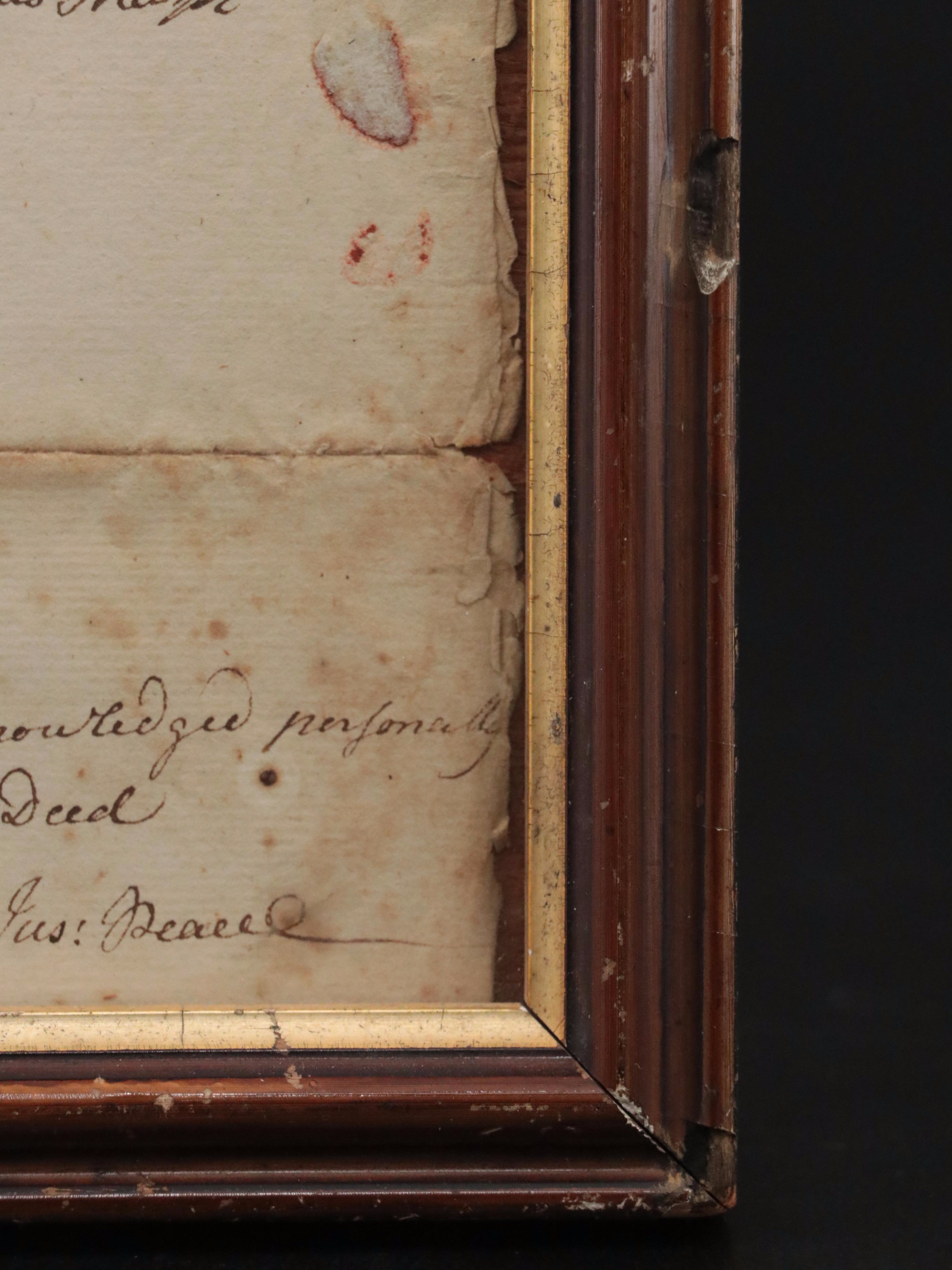 Benjamin Lincoln Hand-Written Land Deed, 1774 | Everything But The House