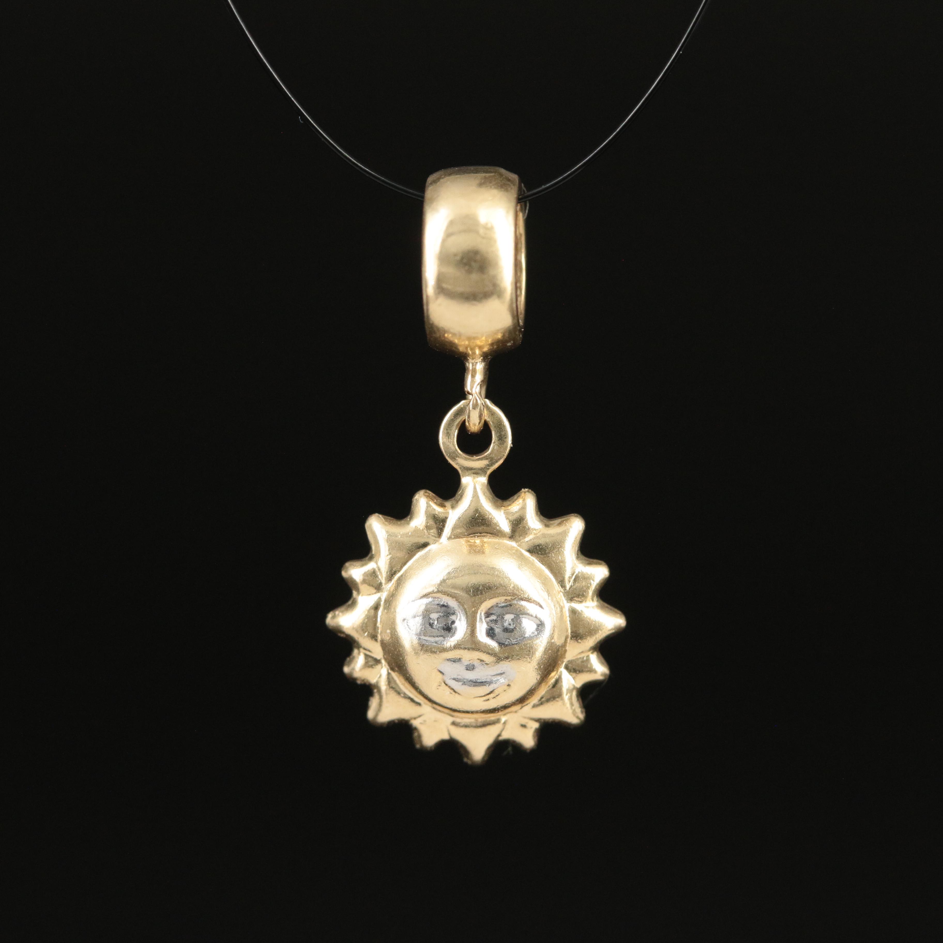 14K Sun Pendant | EBTH