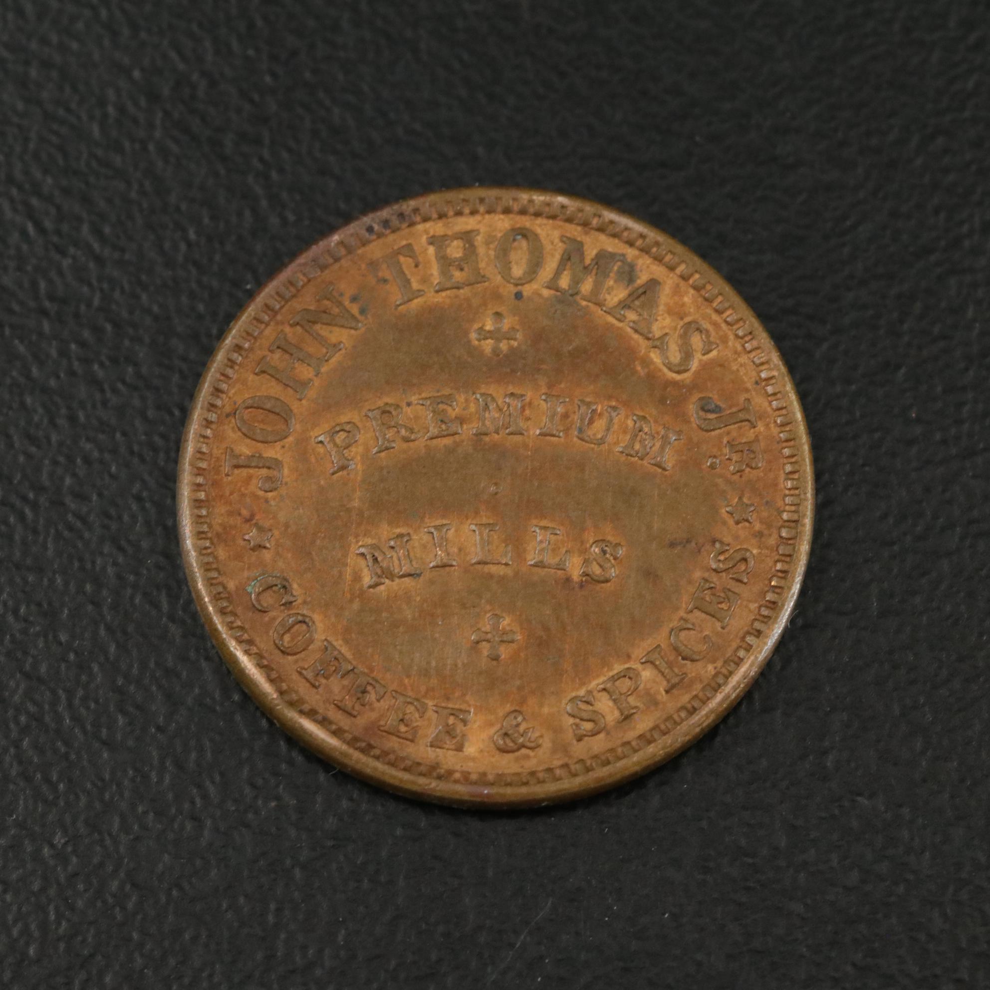 Two Civil War Era Tokens and a Flying Eagle Cent | EBTH
