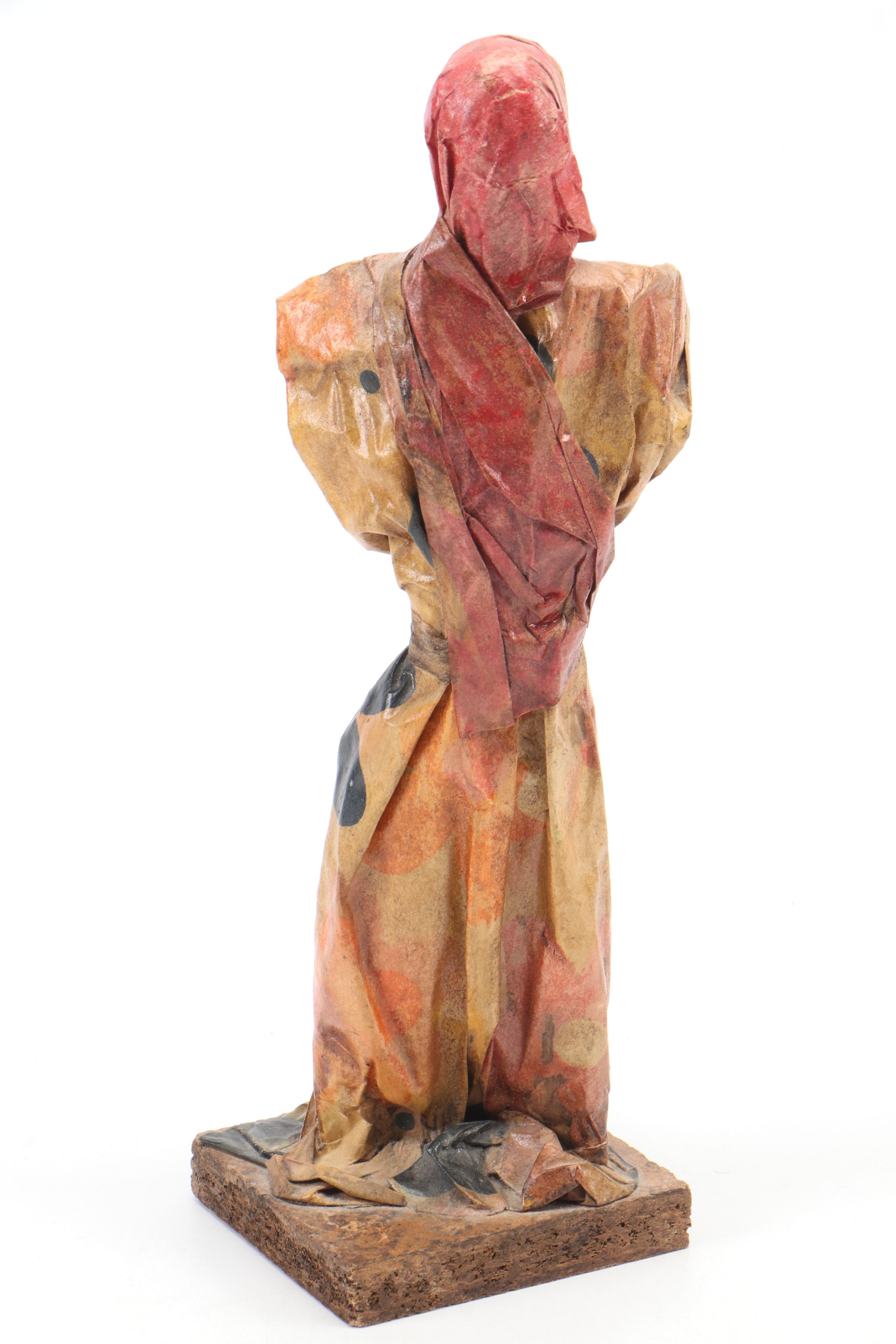 Mexican Folk Art Papier- Mache Figurine | EBTH