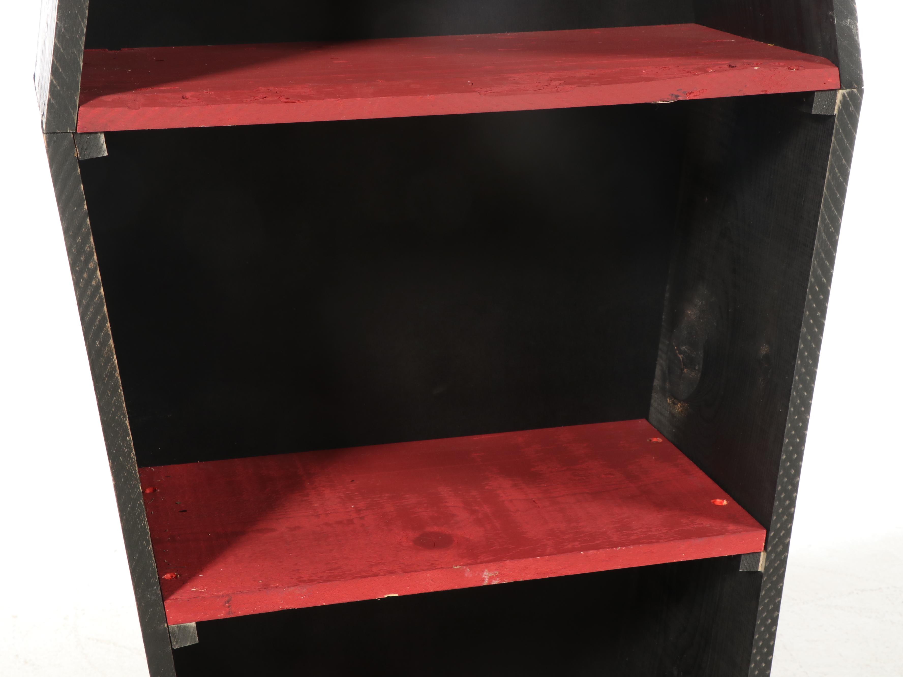 Captain Morgan, Smirnoff and Bulleit Pine Coffin-Shaped Display Shelf ...