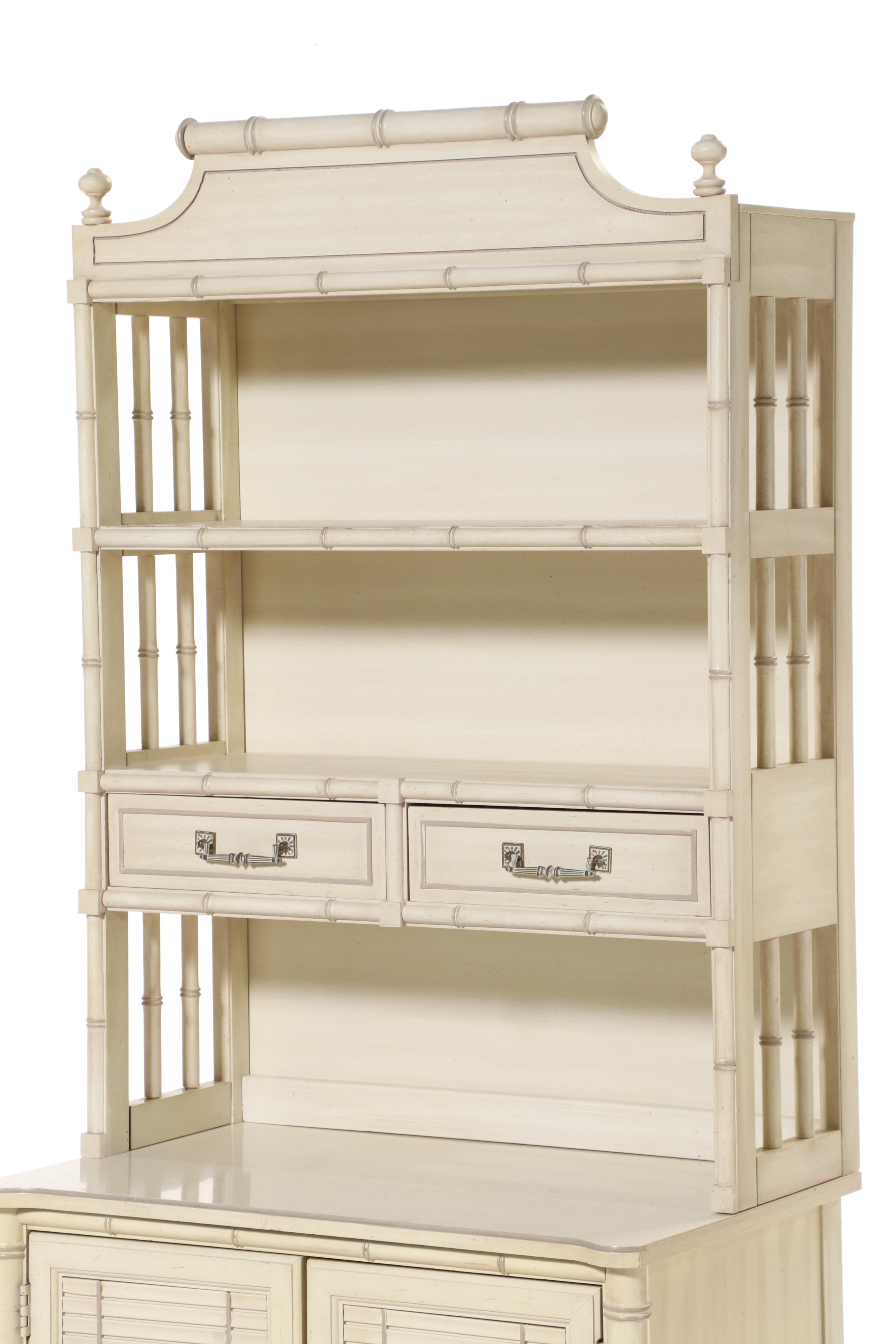 Henry Link "Bali Hai" Painted Faux-Bamboo and Laminate Bookcase | EBTH