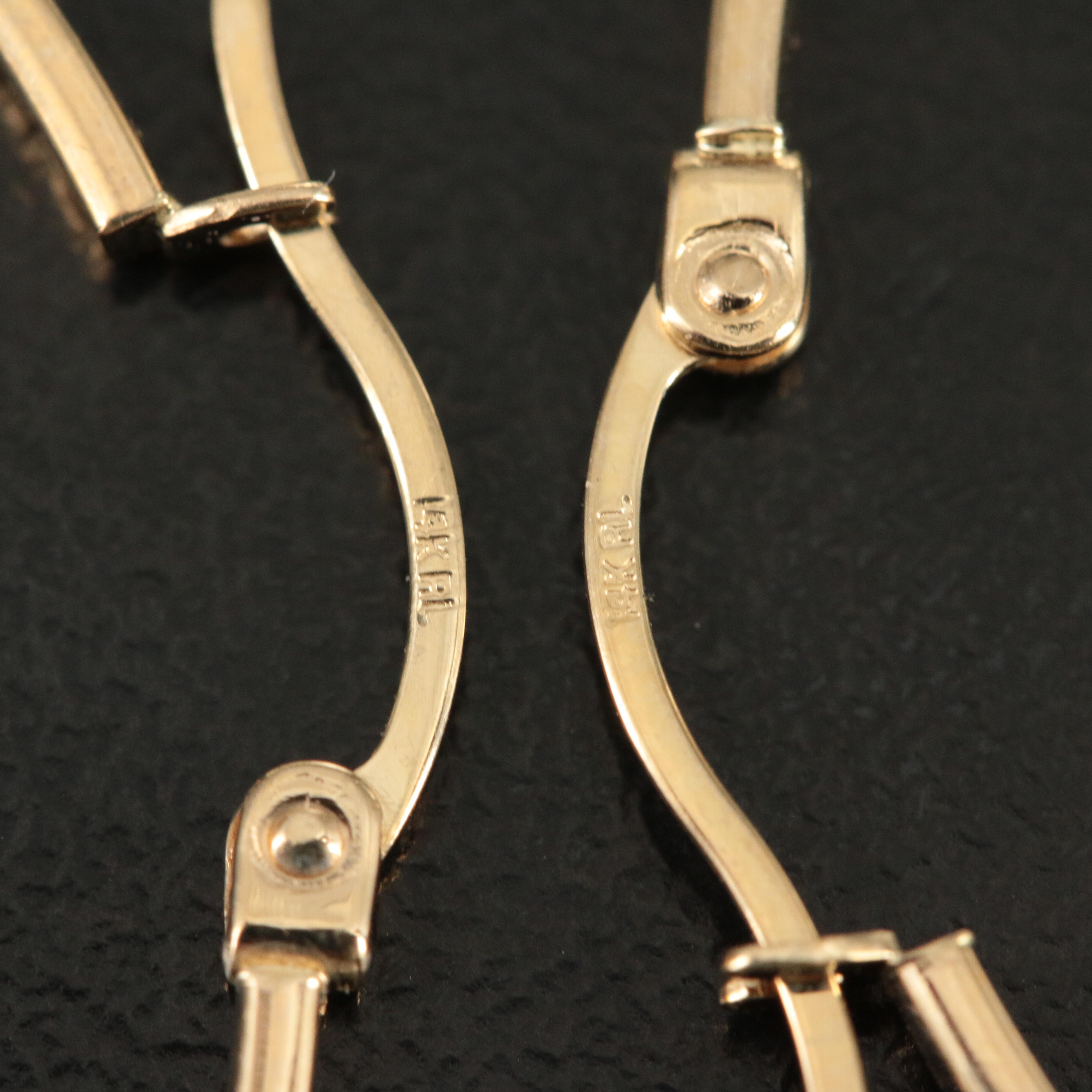 14K Flat Hoop Earrings | EBTH