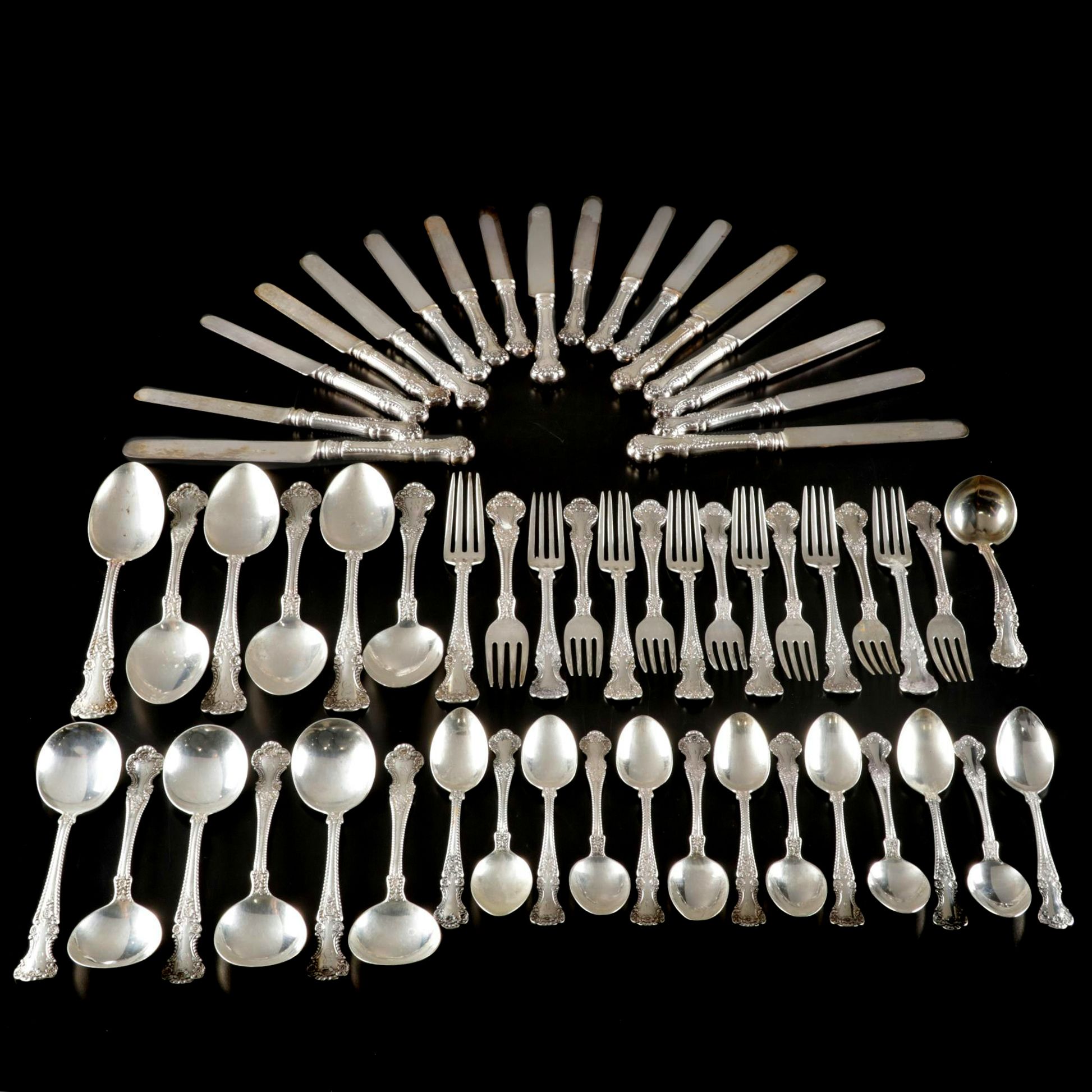 Gorham "Cambridge" Sterling Silver Flatware, Monogrammed | EBTH