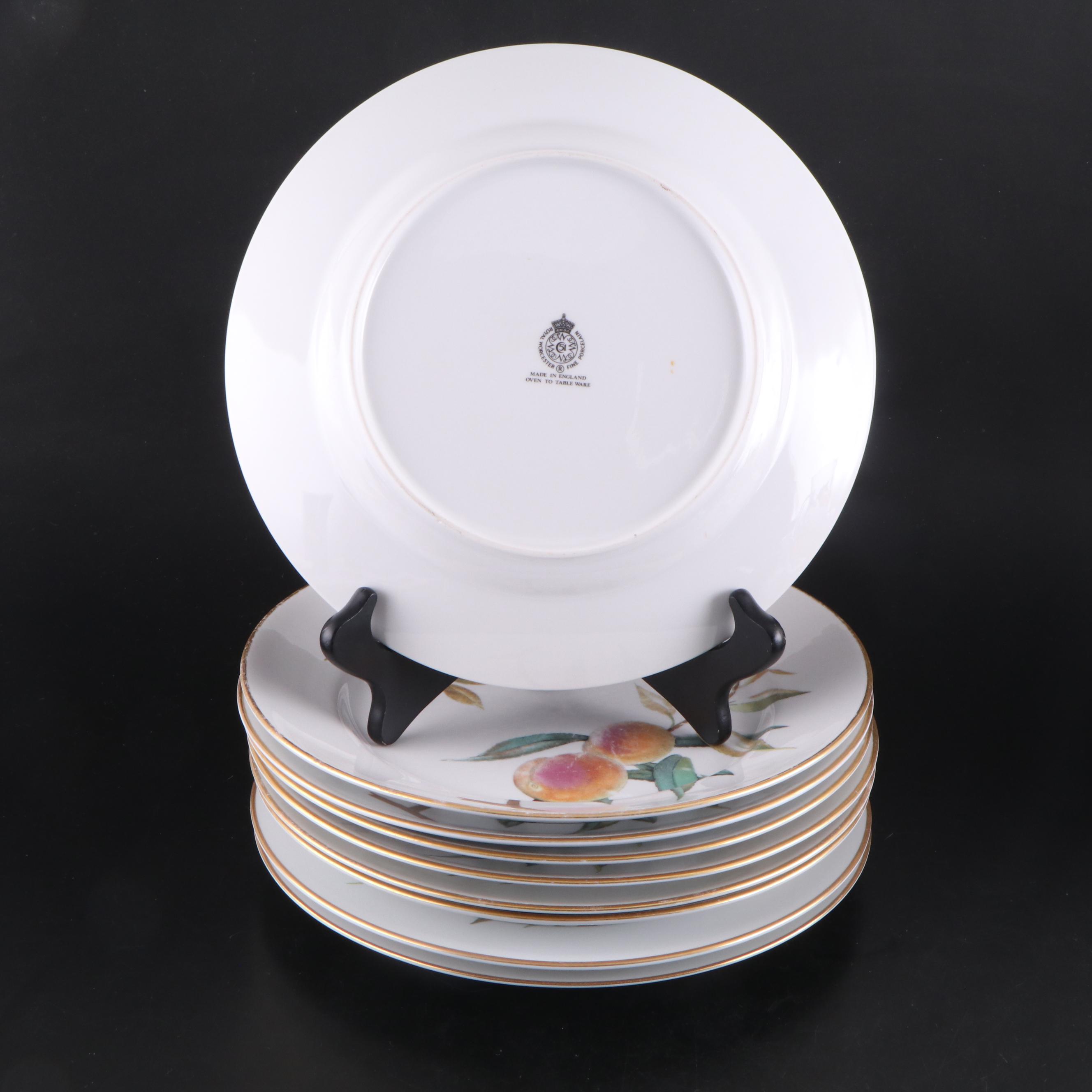 Royal Worcester "Evesham Gold" Ceramic Dinnerware and Glass Serveware ...