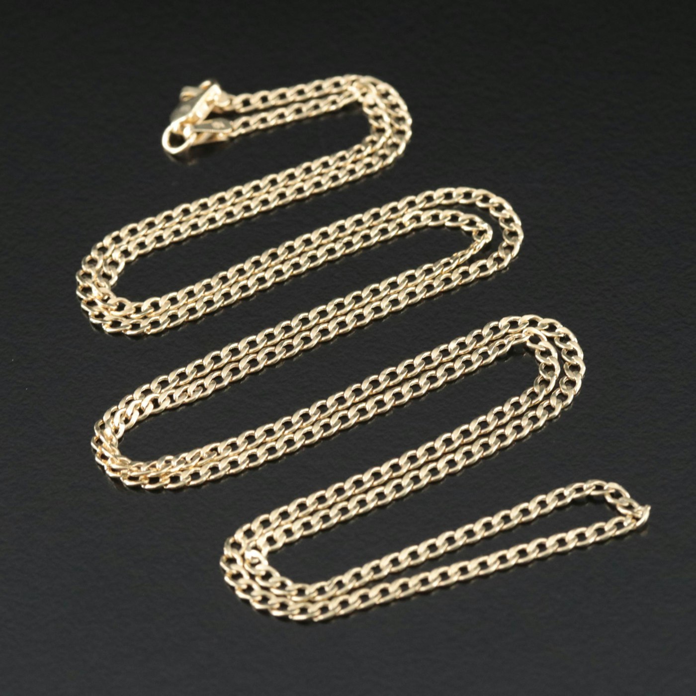 14k Curb Chain Necklace Ebth