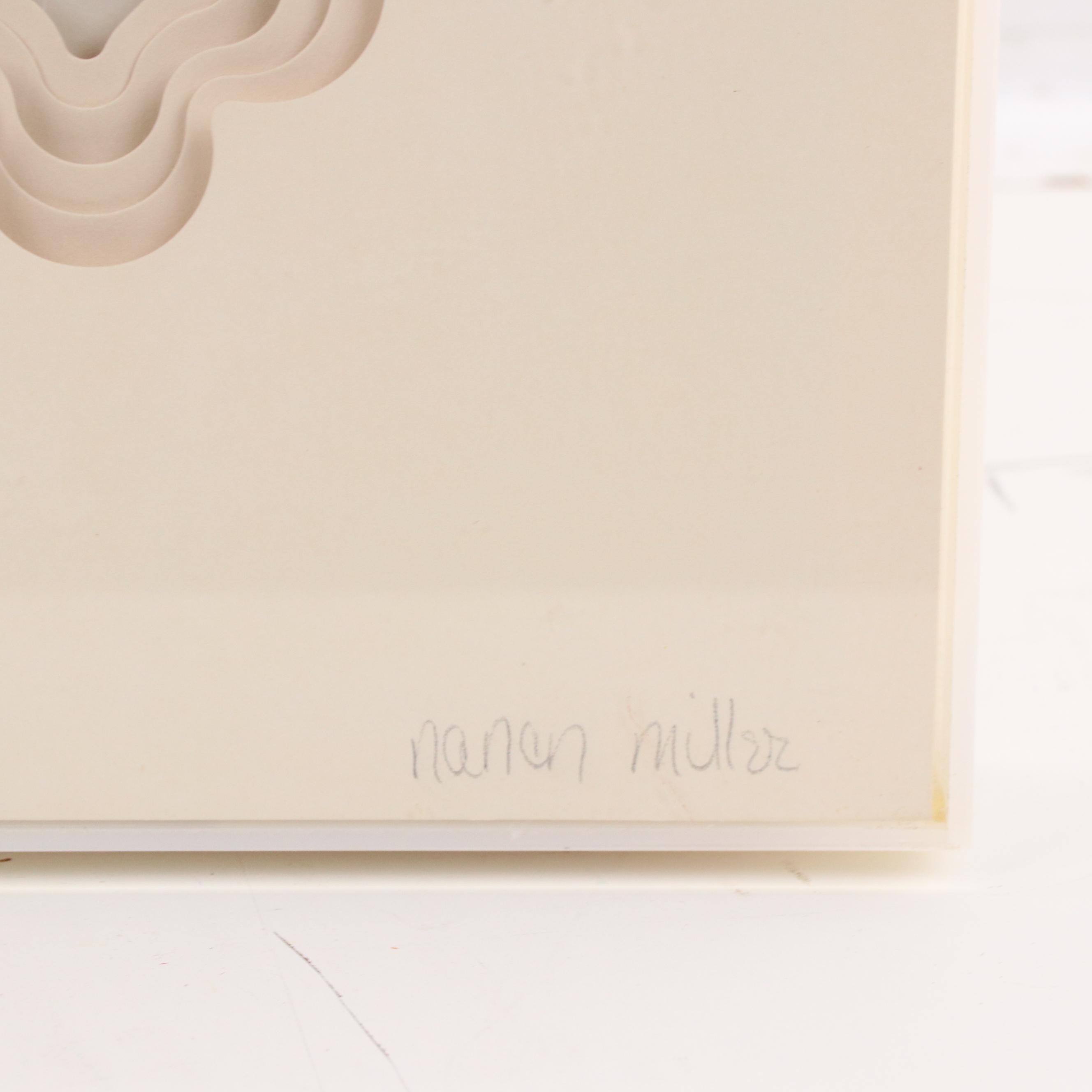 Nancy Miller Op Art Cut Paper Assemblage, 1972 | EBTH