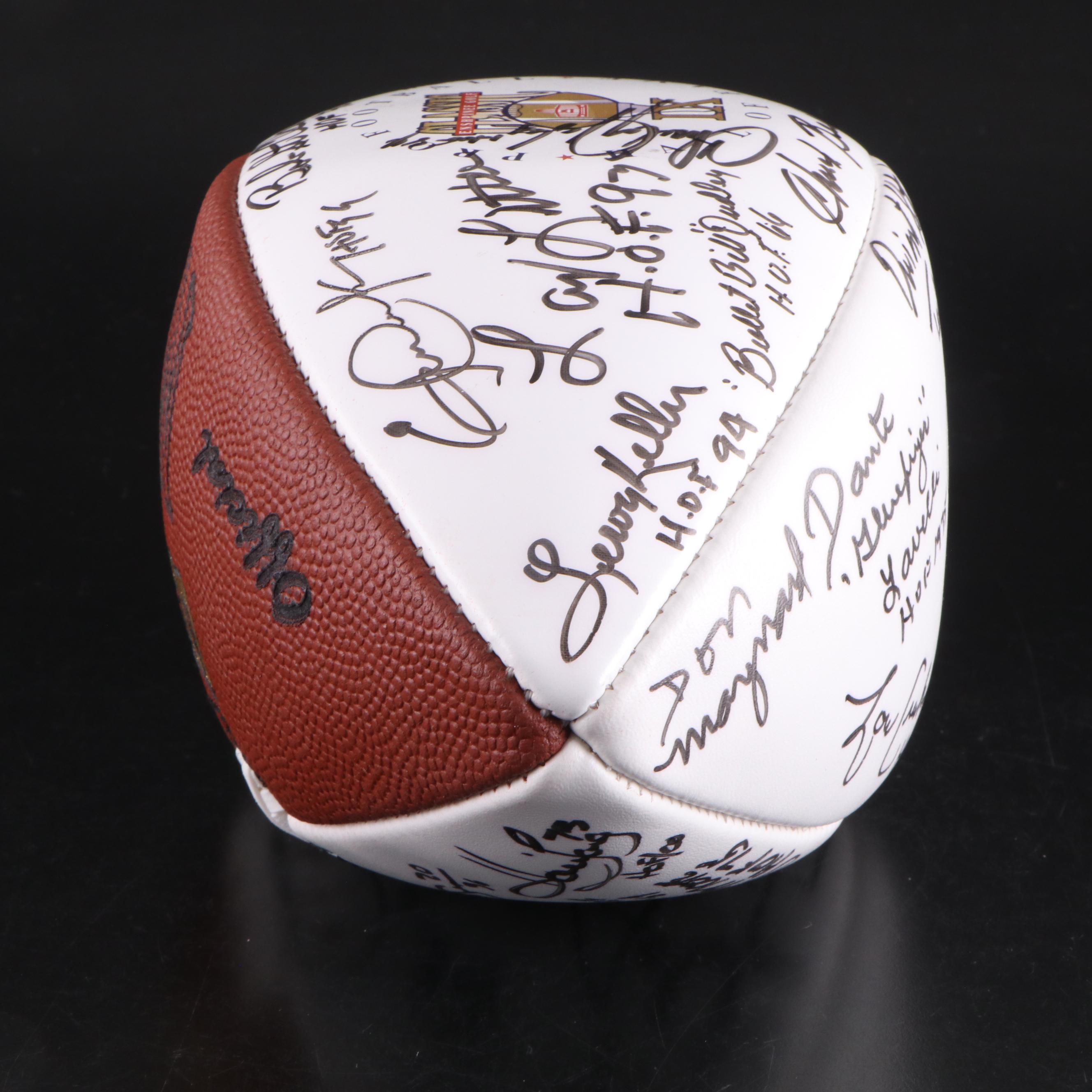 Pro Football Hall Of Fame Golf Outing Signed Footballs with Muñoz ...