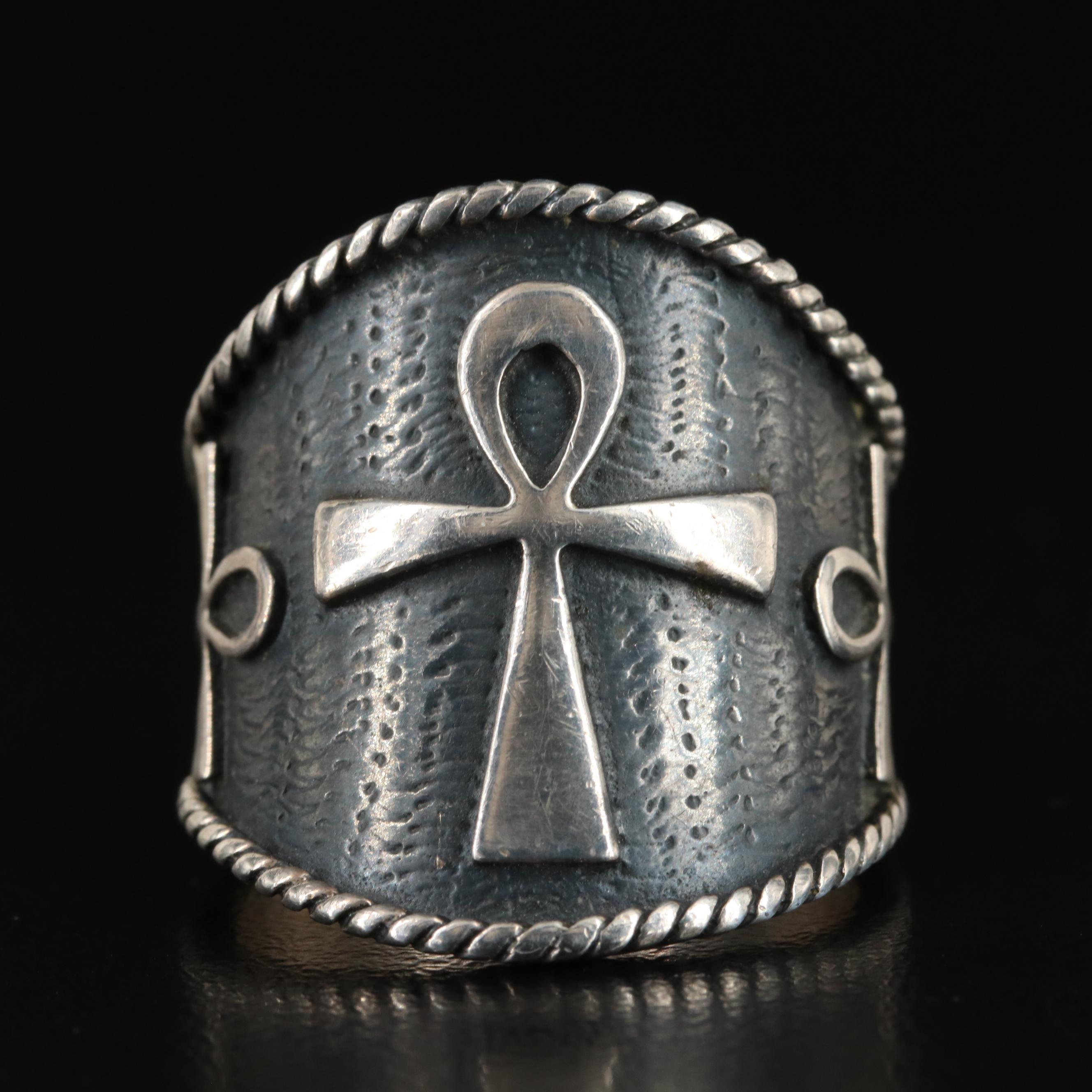 Sterling Ankh Ring | EBTH