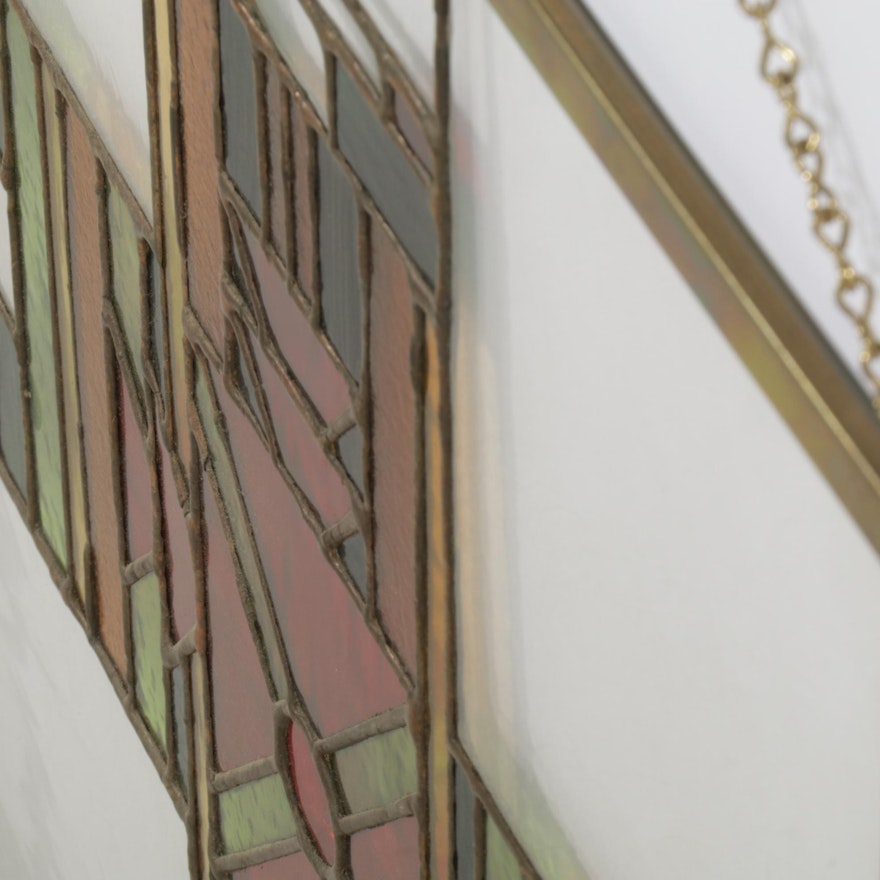 Stained And Slag Glass Wall Hanging Ebth