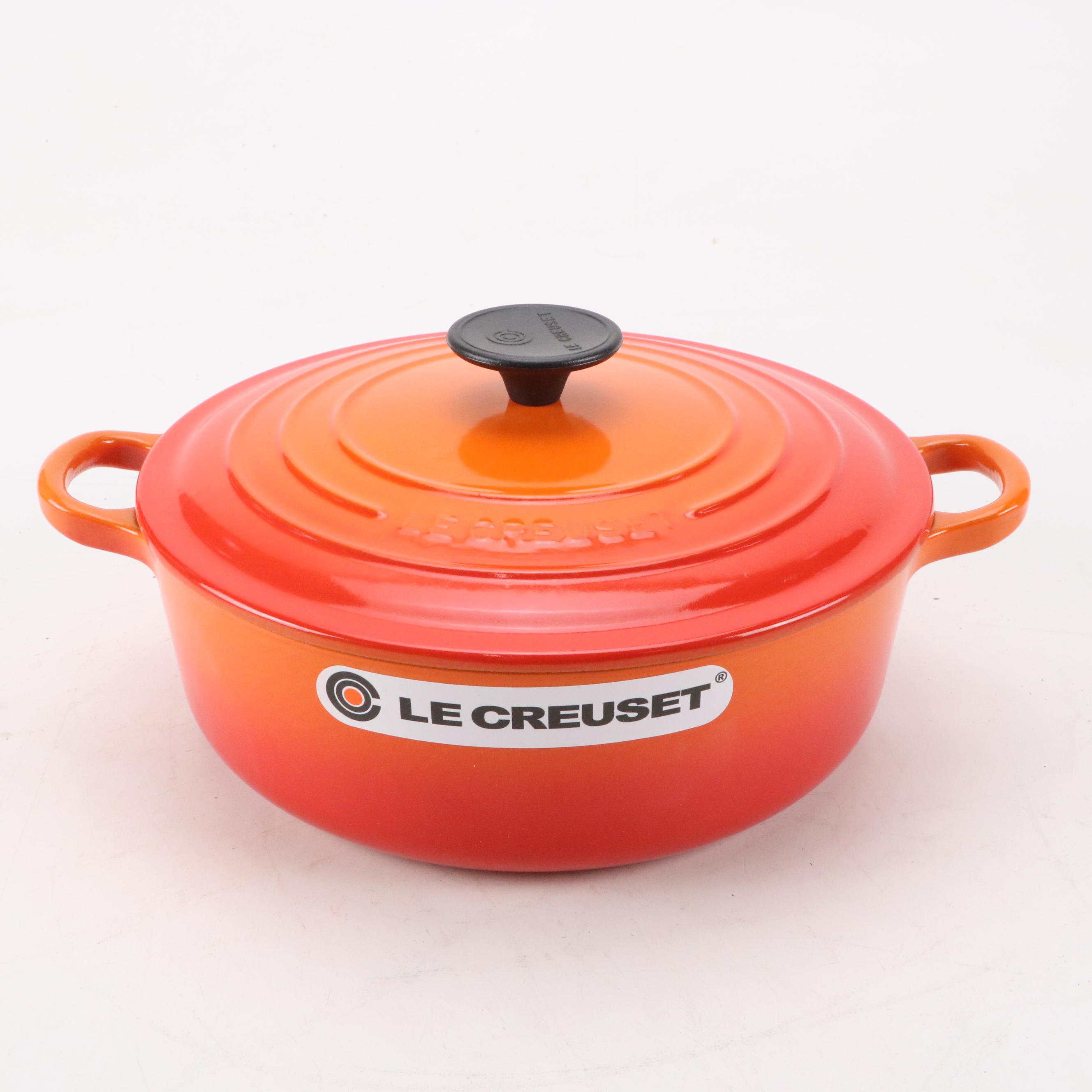 Le Creuset Volcanique 3.5 Qt. Enameled Cast Iron Risotto Pot | EBTH