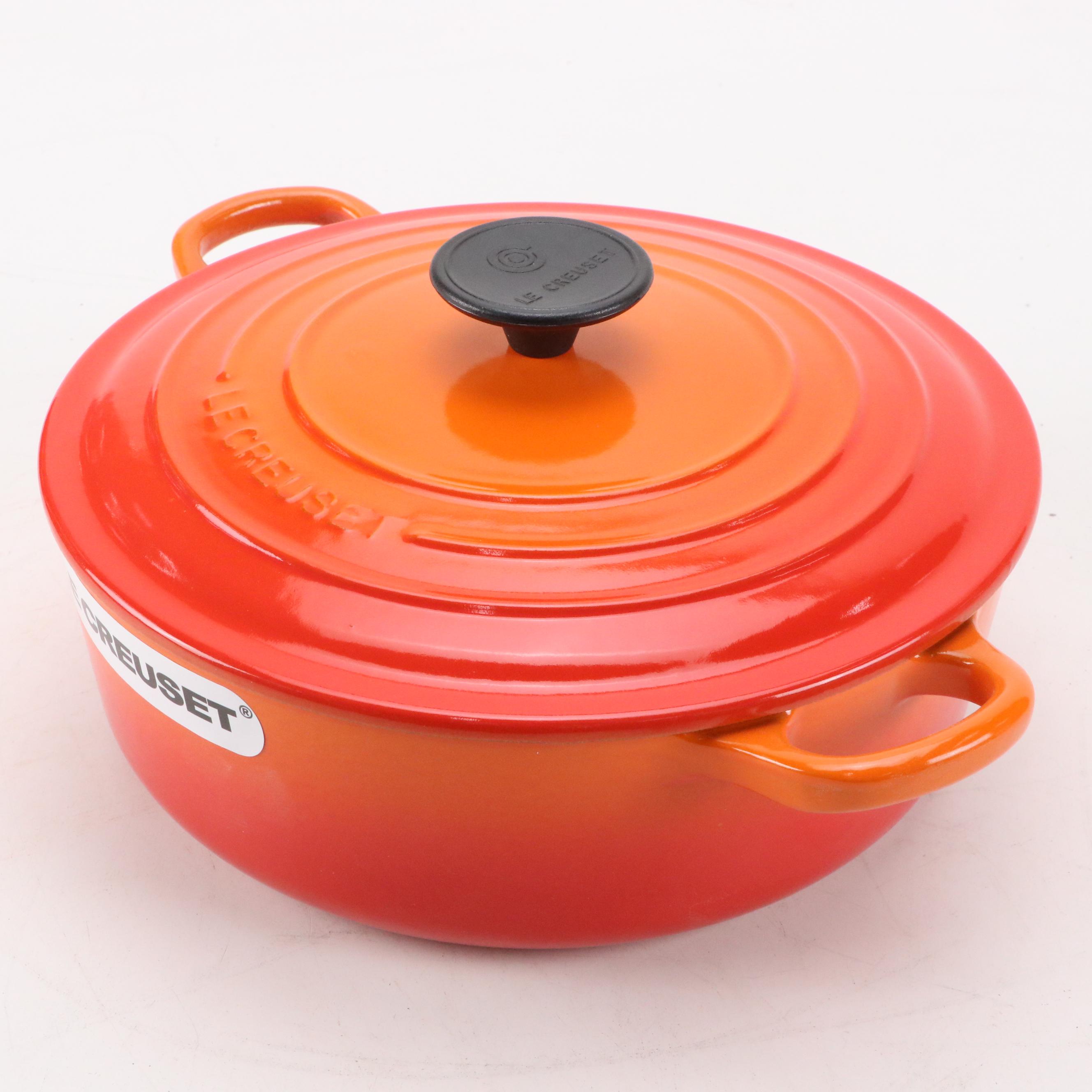 Le Creuset Volcanique 3.5 Qt. Enameled Cast Iron Risotto Pot | EBTH