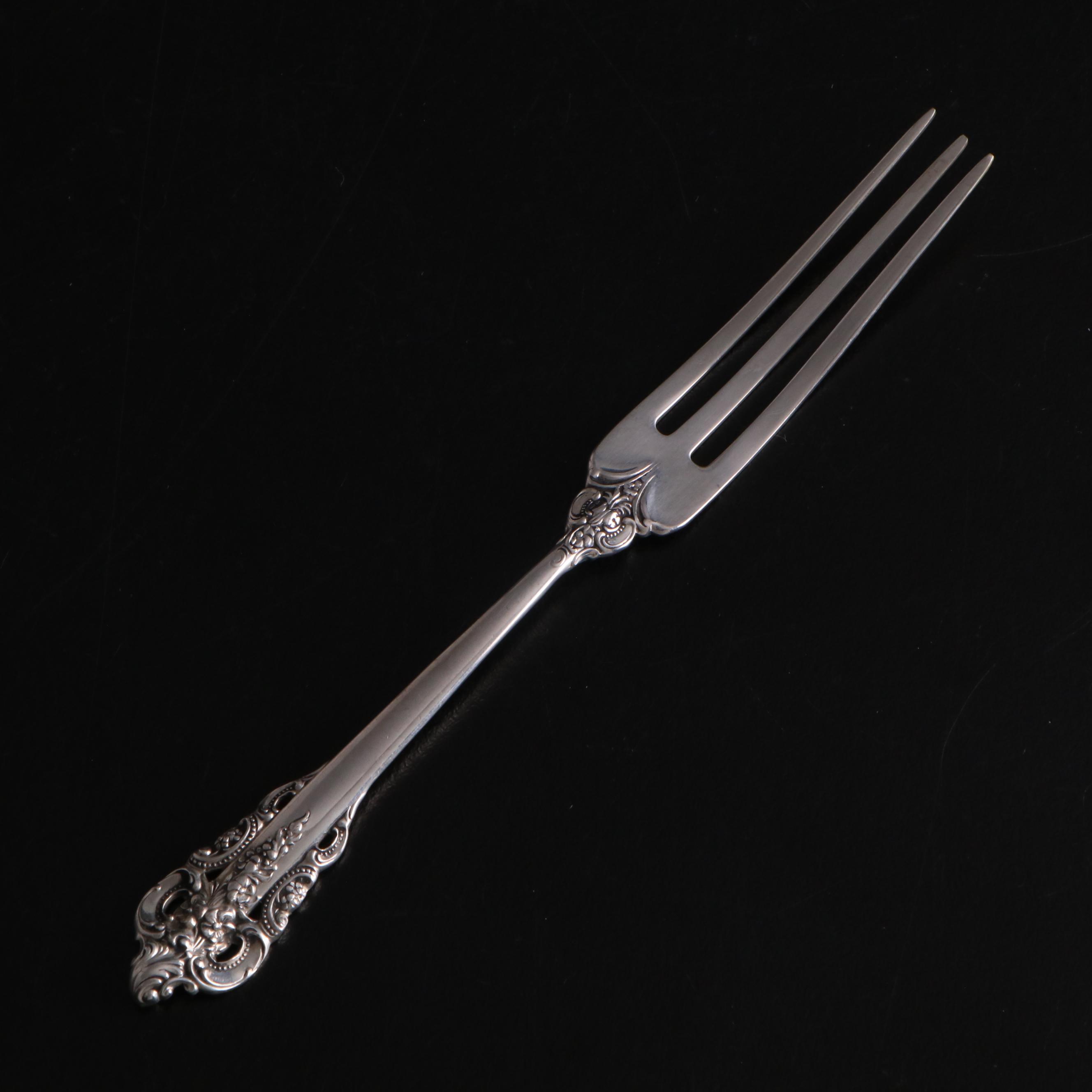 Wallace "Grande Baroque" Sterling Silver" Strawberry Forks | EBTH