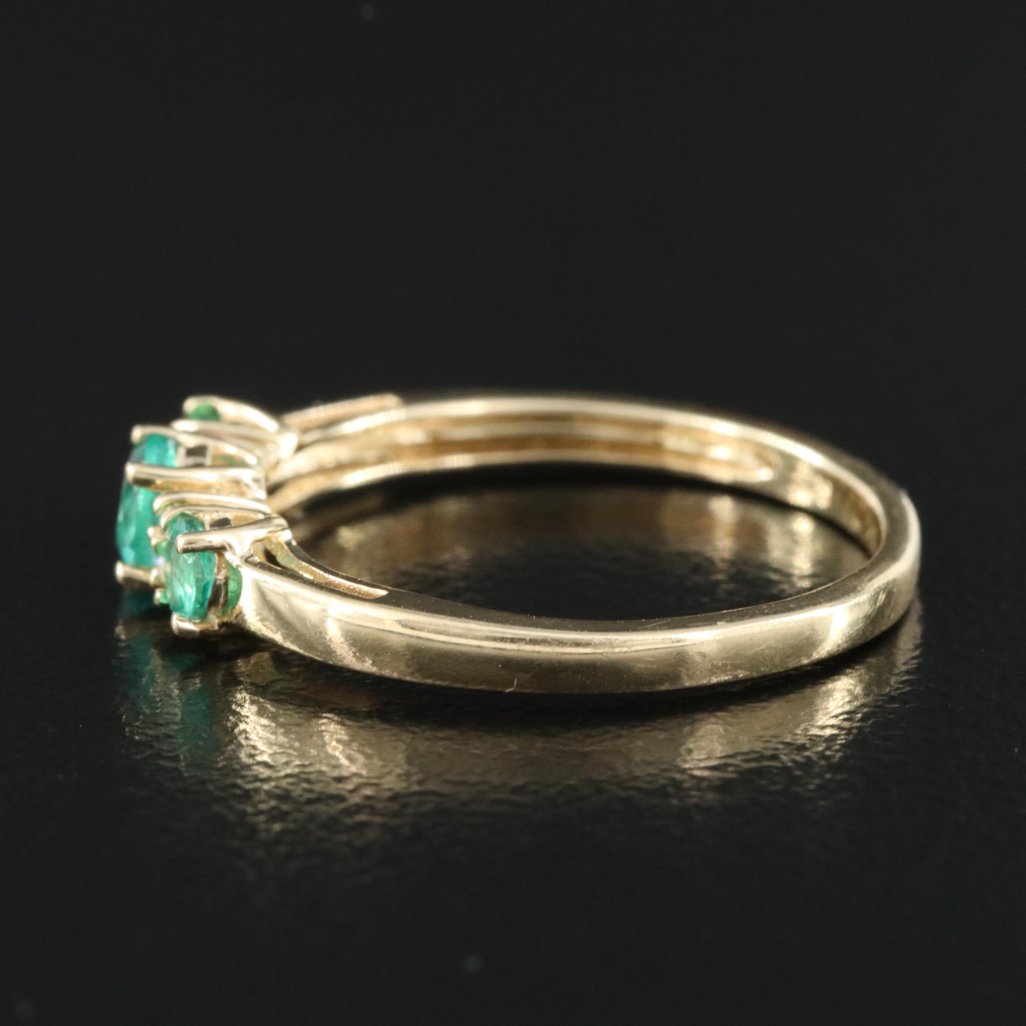14K Emerald and Diamond Ring | EBTH