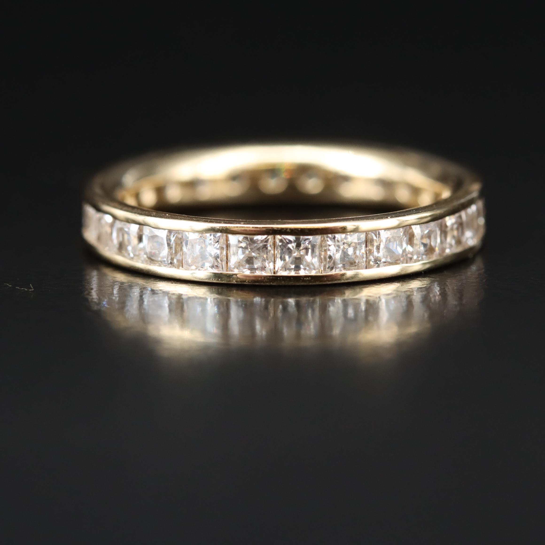 14K CZ Eternity Band | EBTH