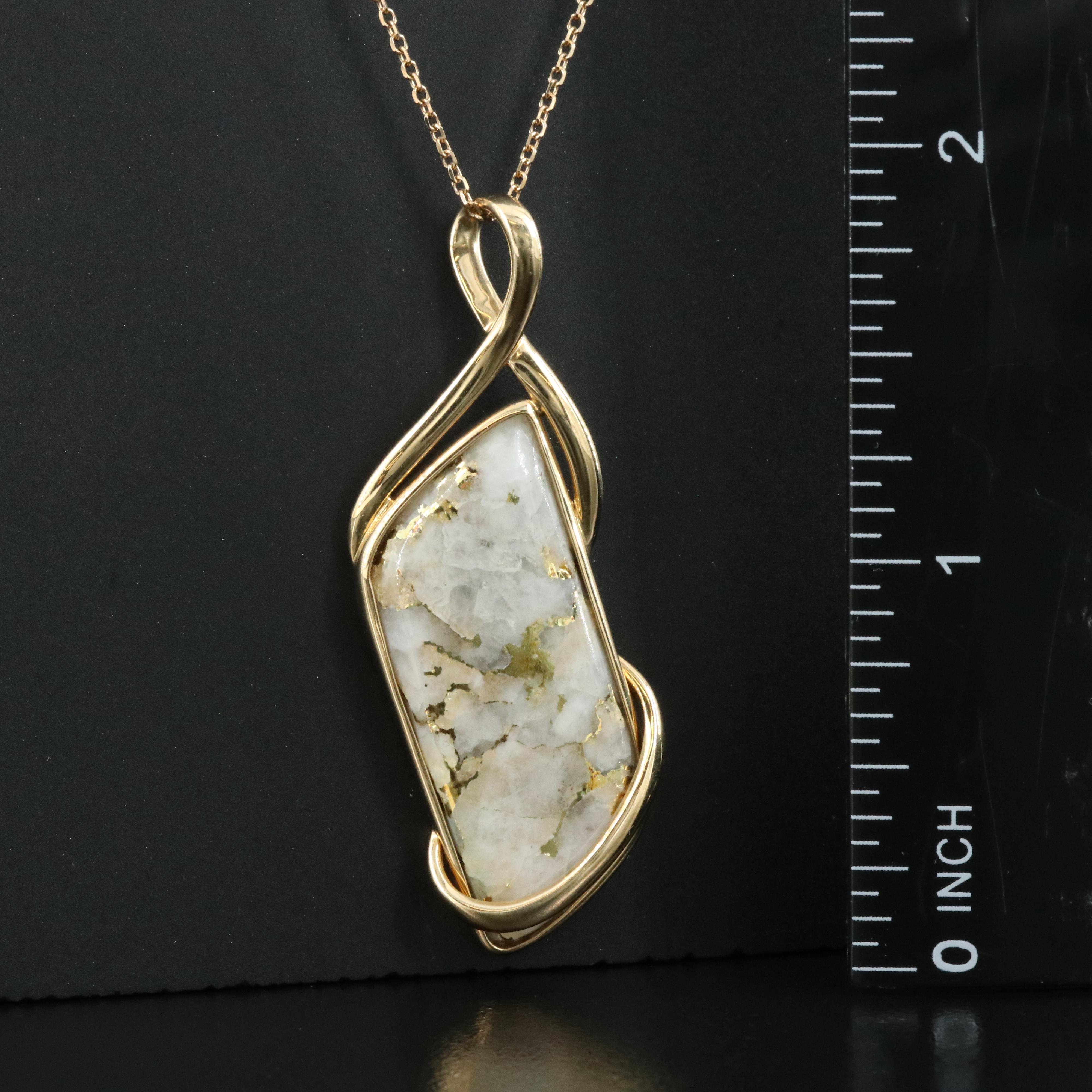 14K Native Gold Necklace | EBTH