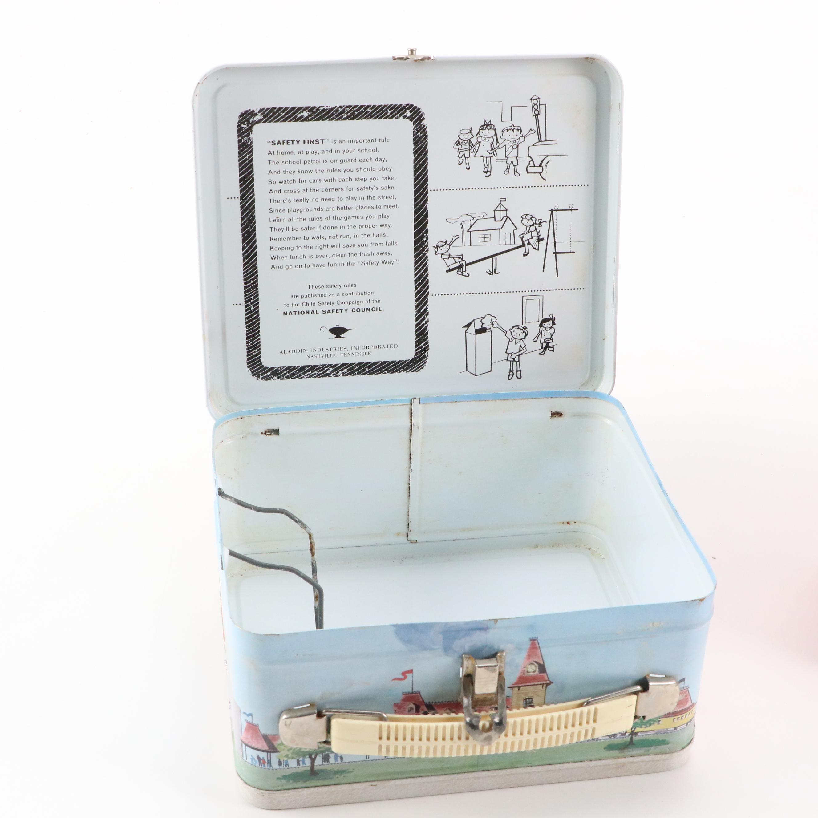 Aladdin Disneyland, Super Mario Bros, Wild Bill Hickok Lunch Boxes with ...