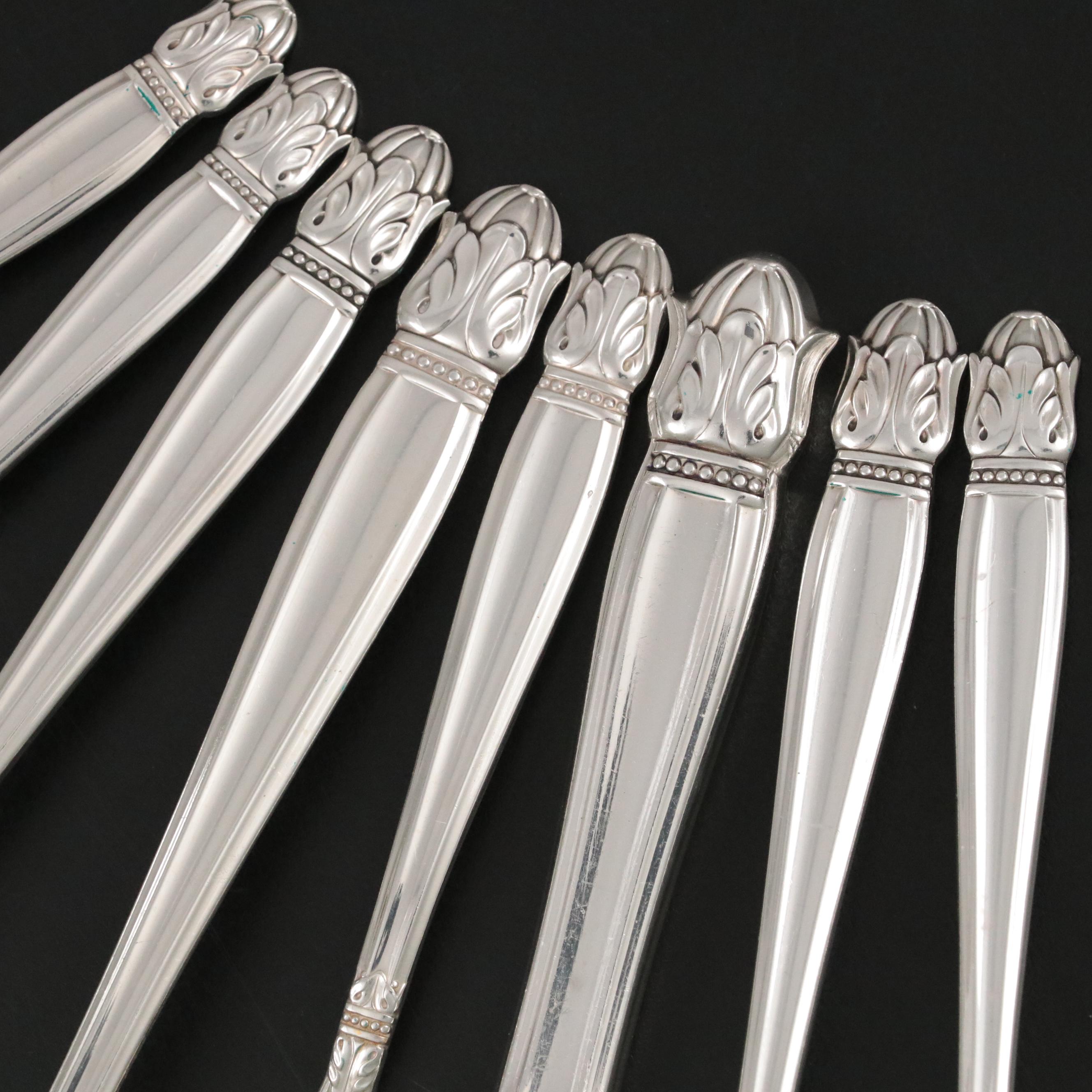Holmes & Edwards "Danish Princess" Silver Plate Flatware, Mid-20th ...