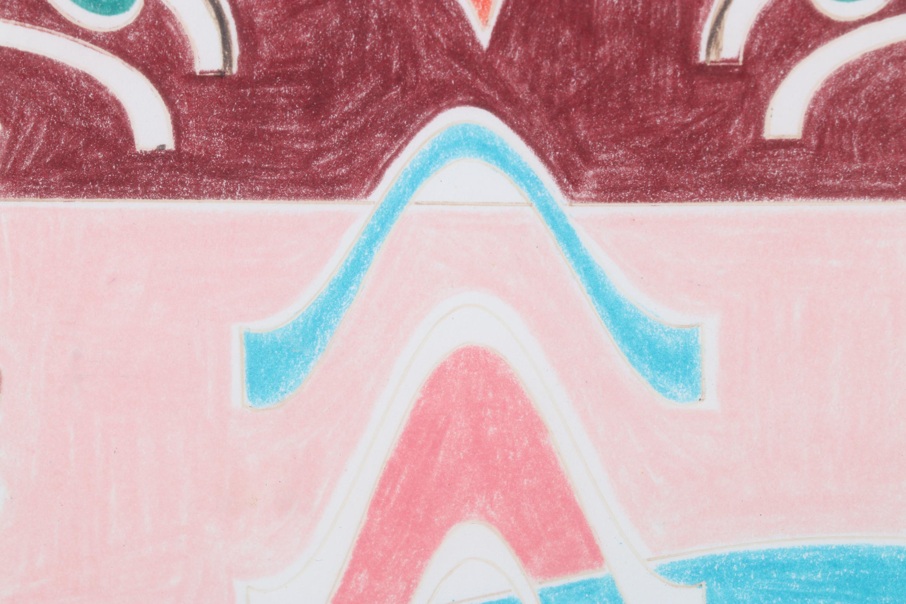 Phyllis Trager Hyman Colored Pencil Drawing, 1985 | EBTH