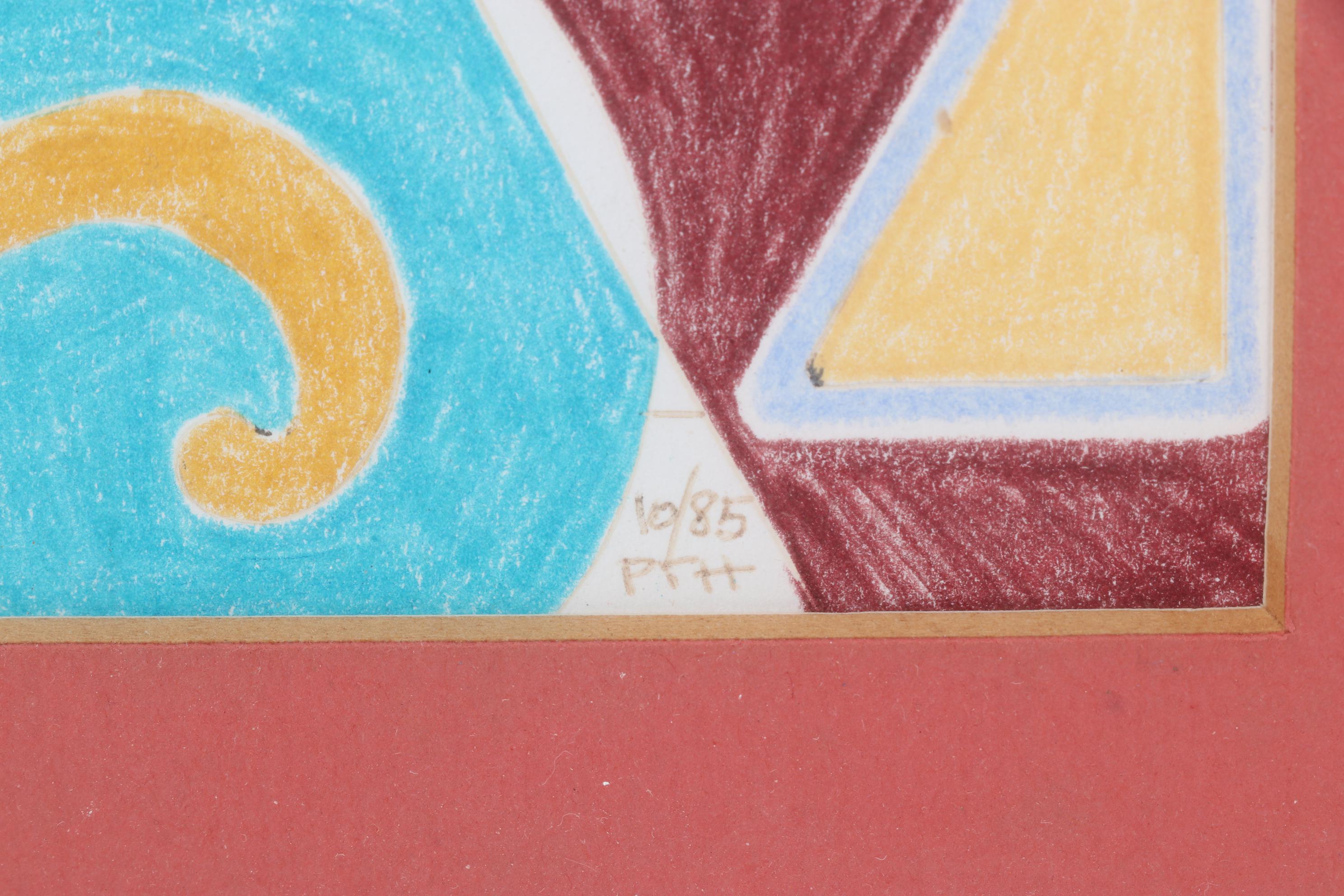 Phyllis Trager Hyman Colored Pencil Drawing, 1985 | EBTH