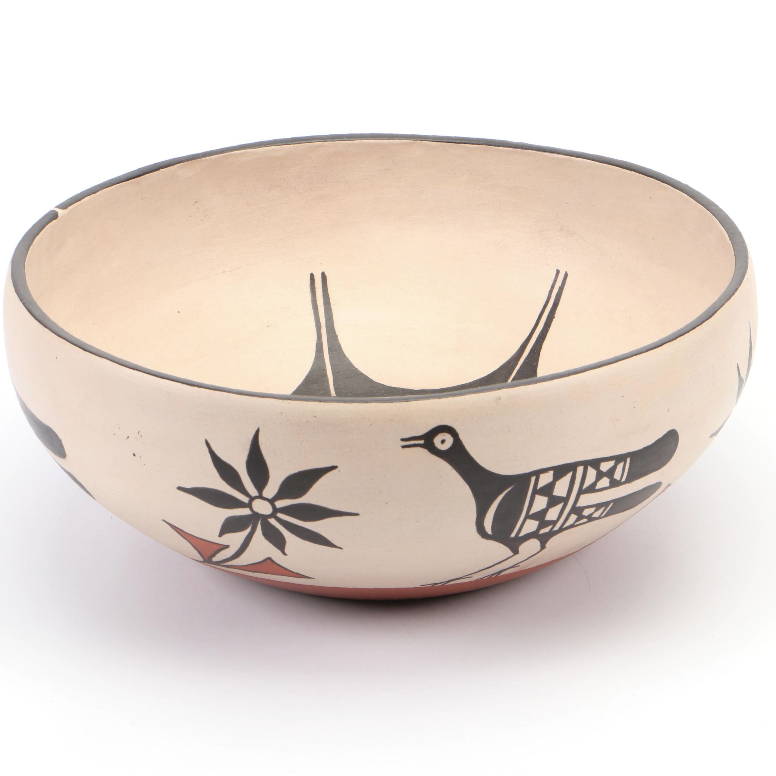 Kewa Pueblo Arthur and Hilda Coriz Ceramic Dough Bowl | Everything But ...