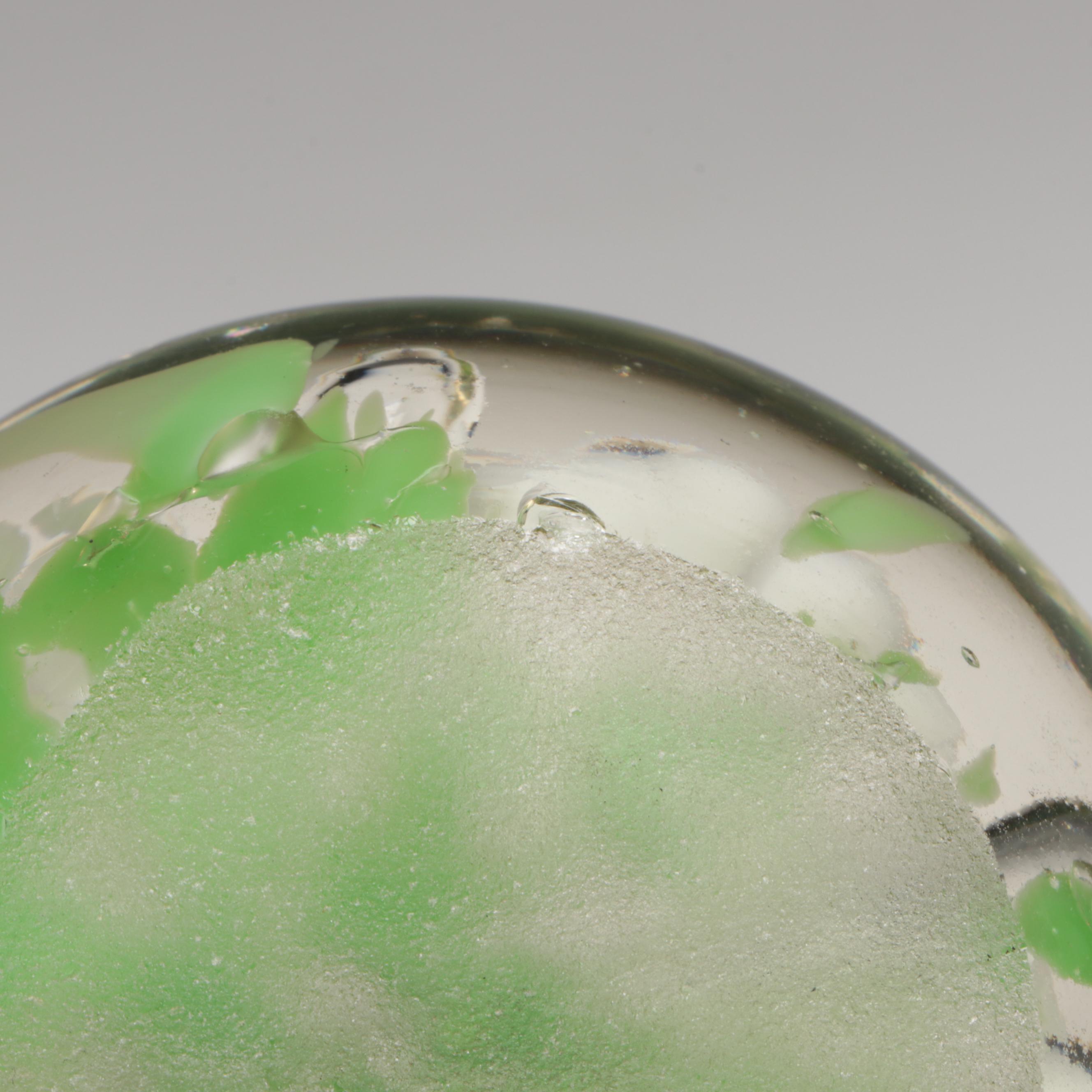 Handmade Art Glass Calla Lily and Millefiori Paperweights | EBTH