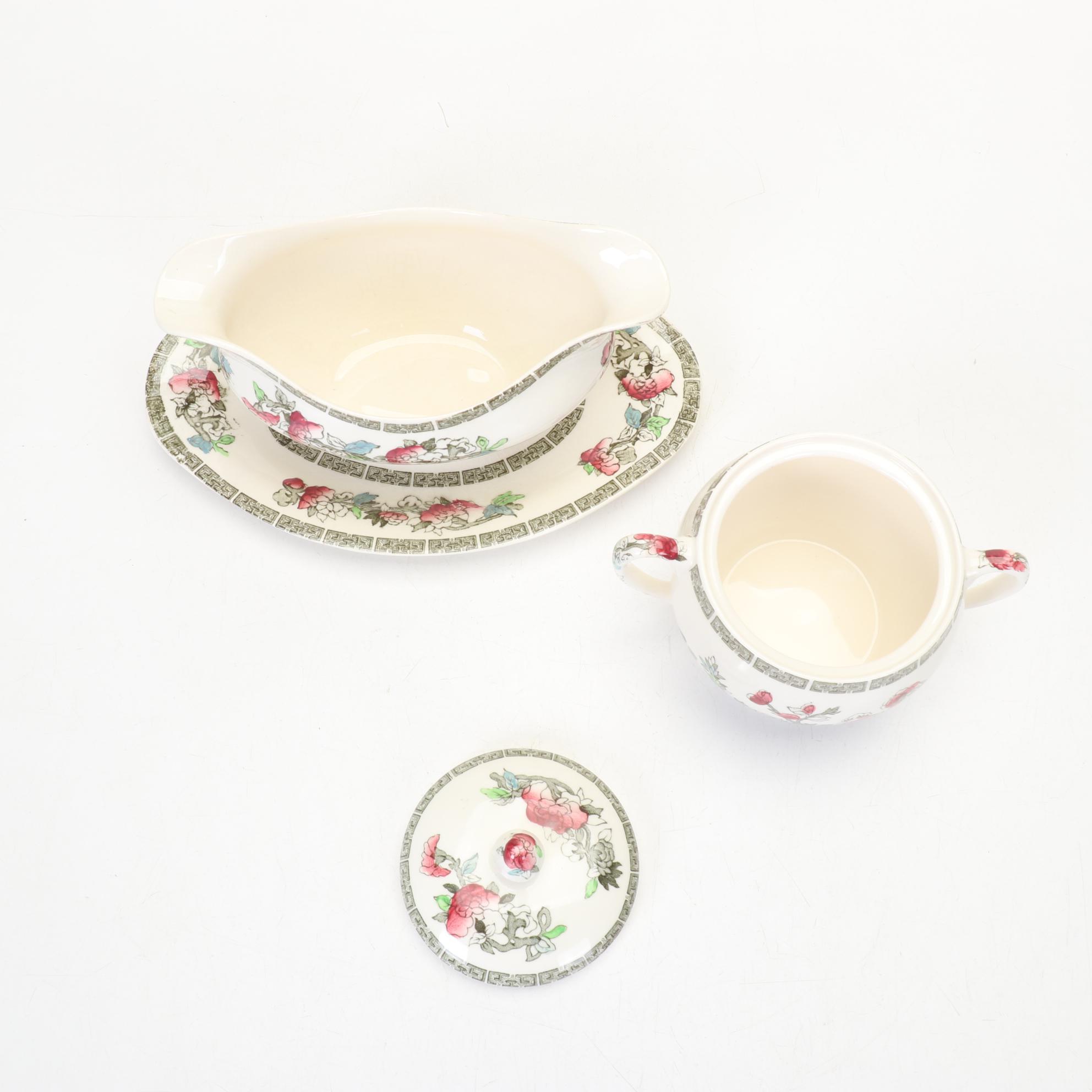 Johnson Bros. "Indian Tree" Dinnerware With Serving Pieces, Circa 1920s ...