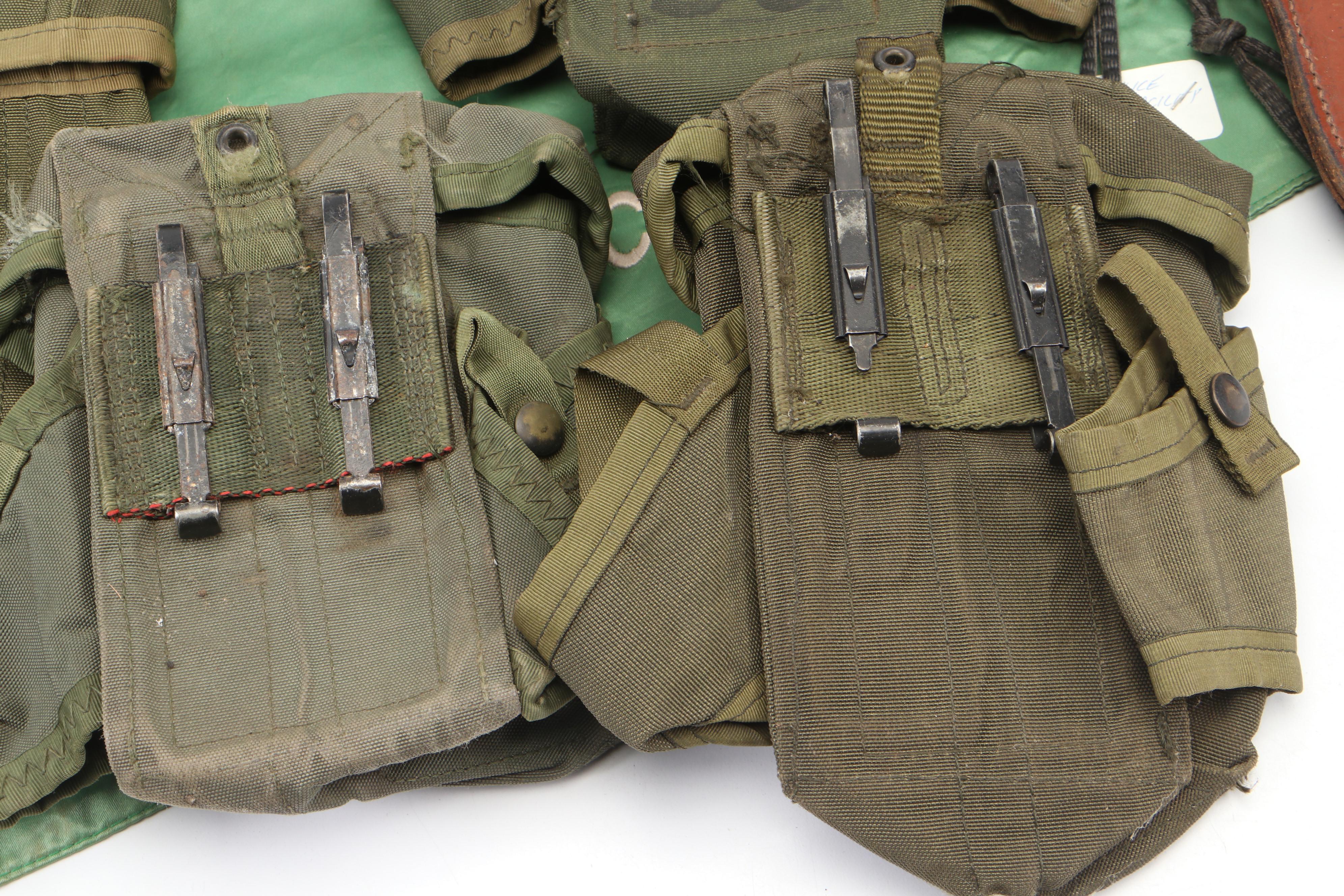 Vietnam War Era Equipment Belts, M1 Helmet, Swagger Stick, and ...