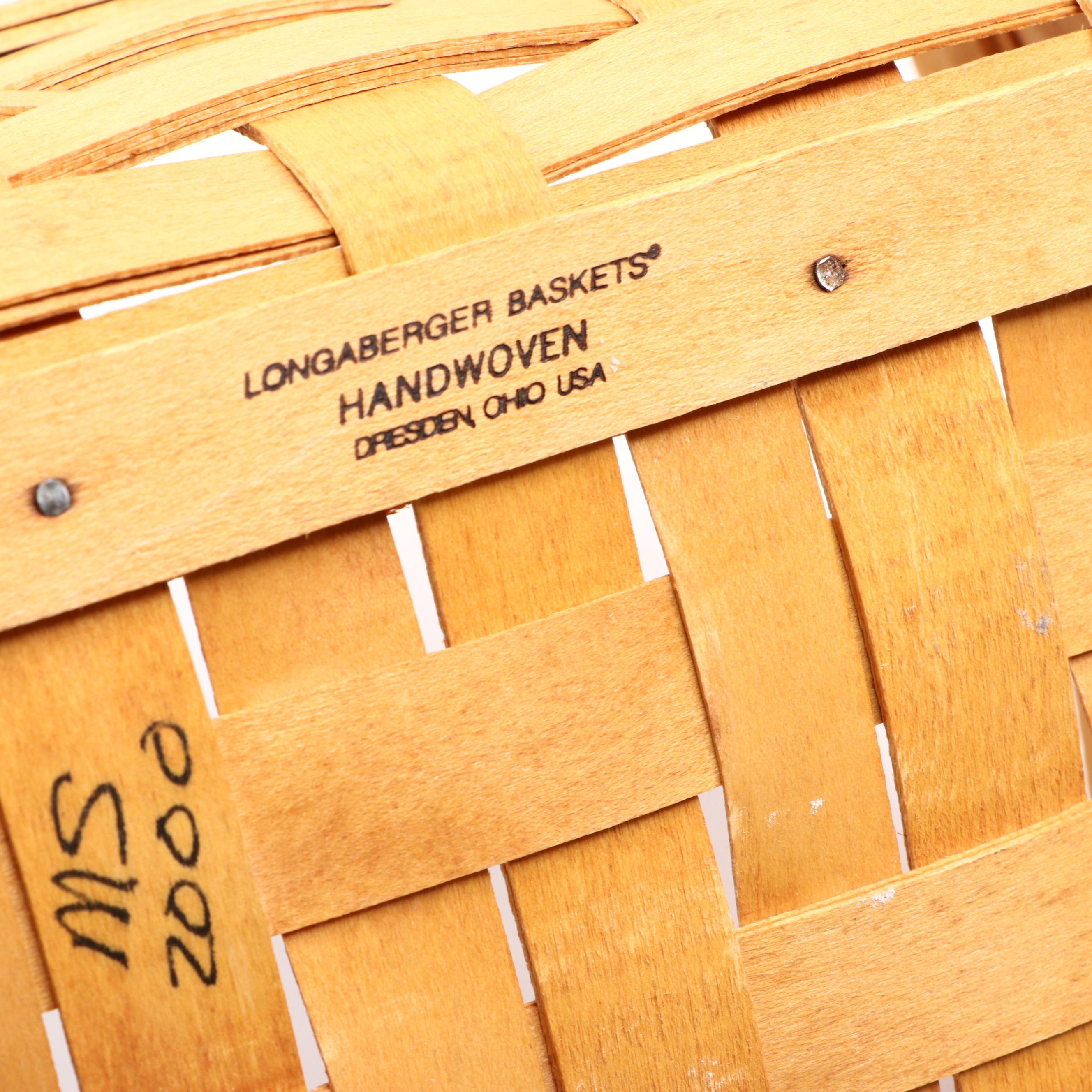 Longaberger Maple Split Wood Woven Baskets | EBTH