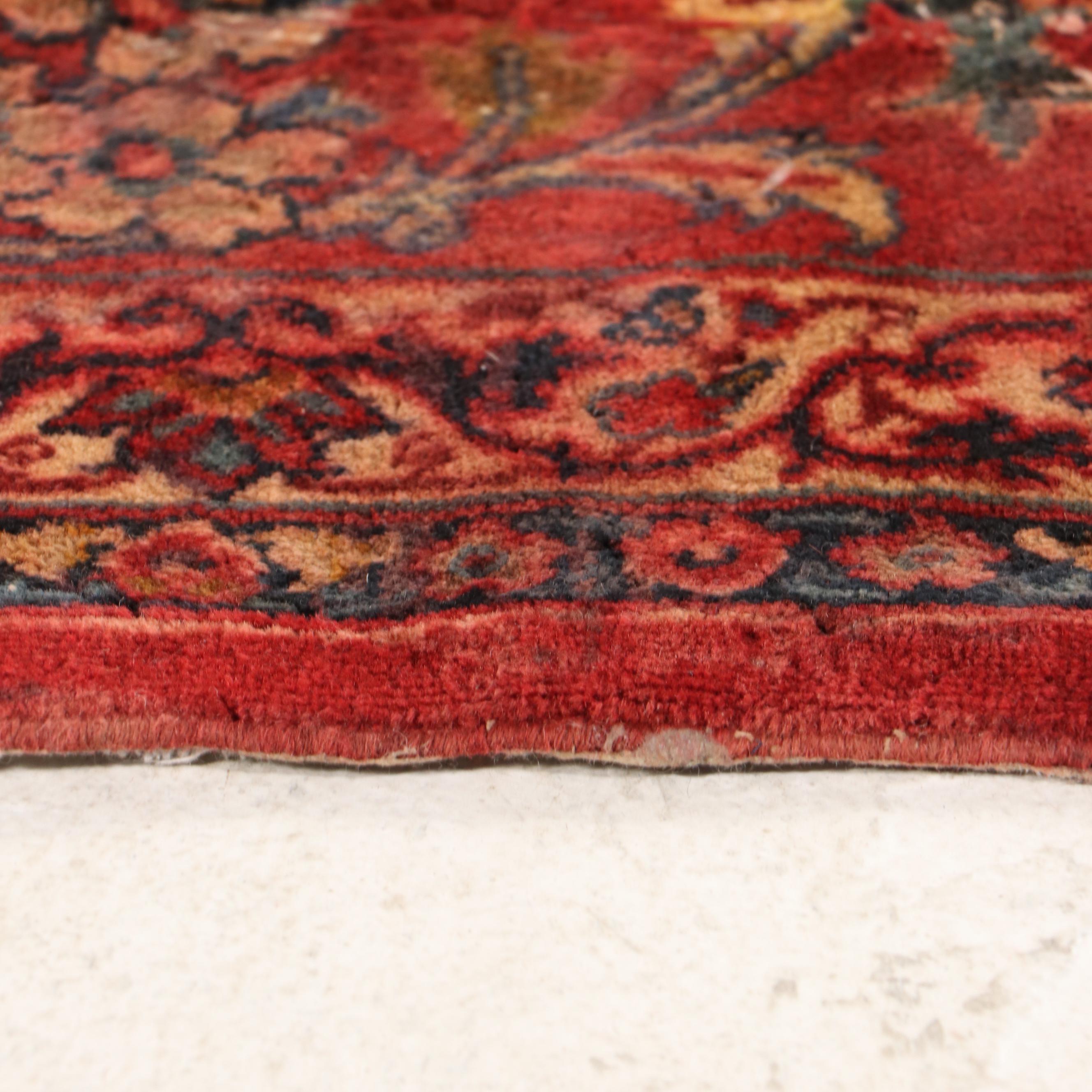 7'5 x 12' Hand-Knotted Persian Mahal Remnant Room-Sized Rug | EBTH