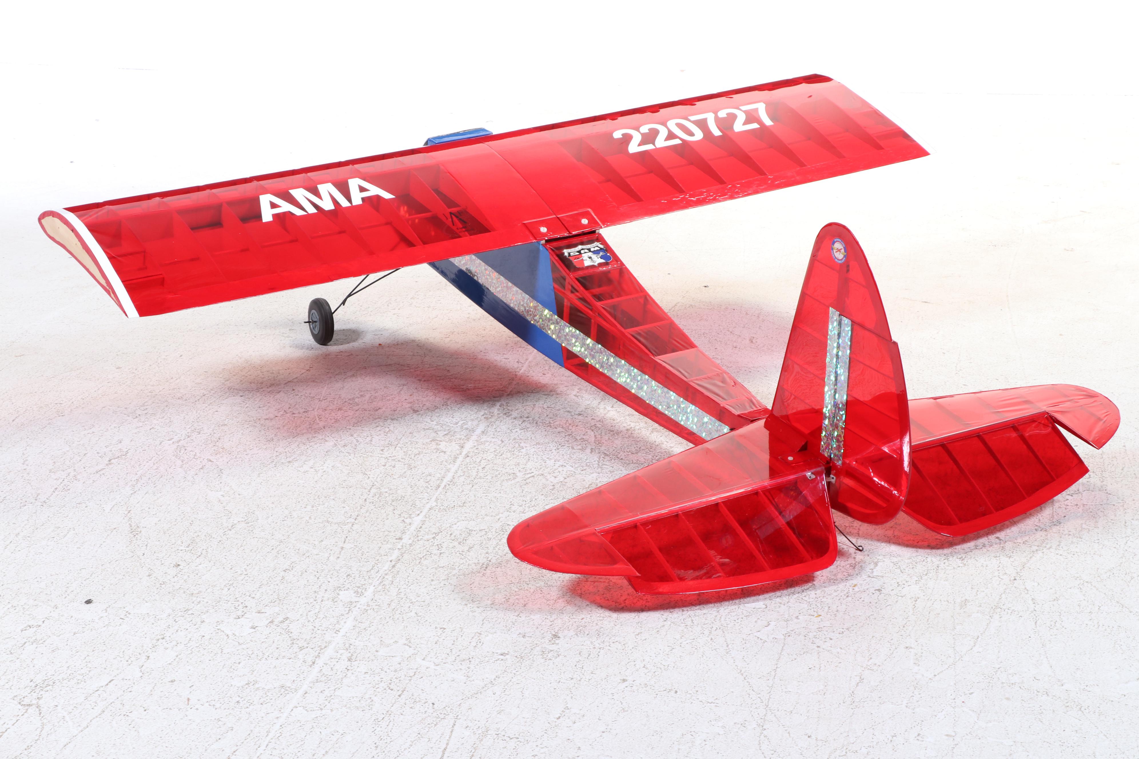 Lanzo Racer Style Remote Control 1/4 Scale Model Airplane | EBTH