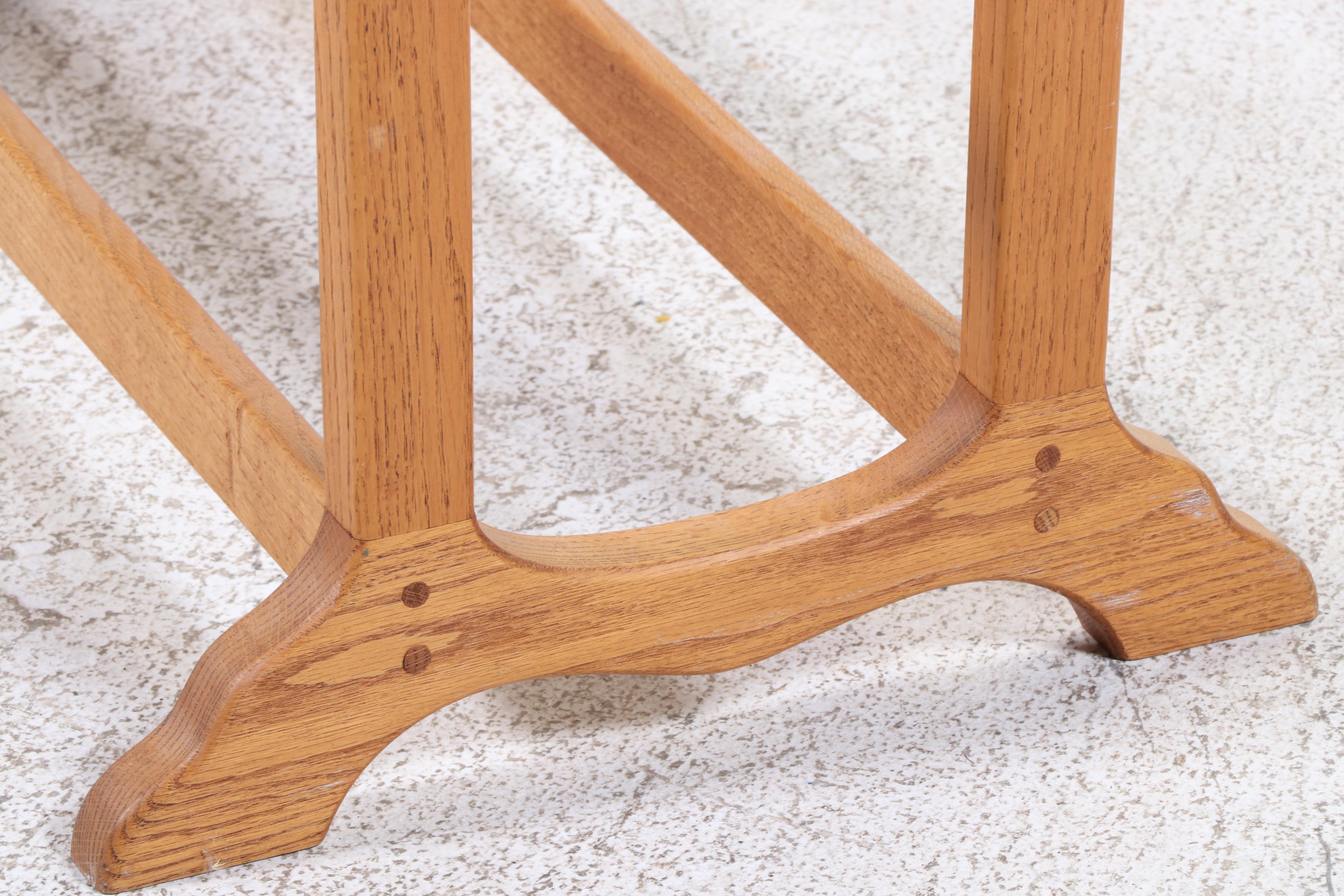 American Colonial Style Oak Quilt Rack | EBTH