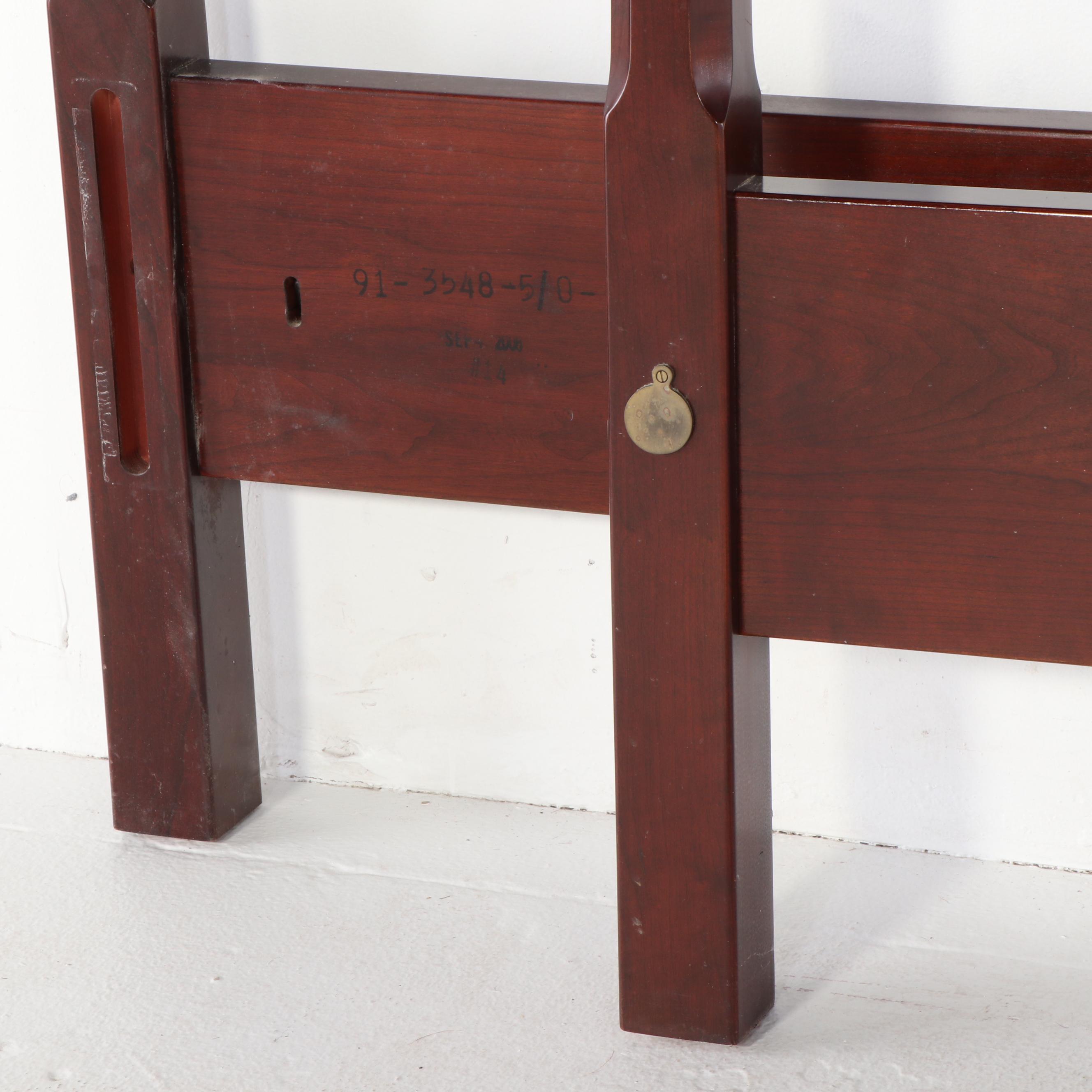 Stickley Federal Style Cherrywood Queen Size Four-Post Bed Frame | EBTH