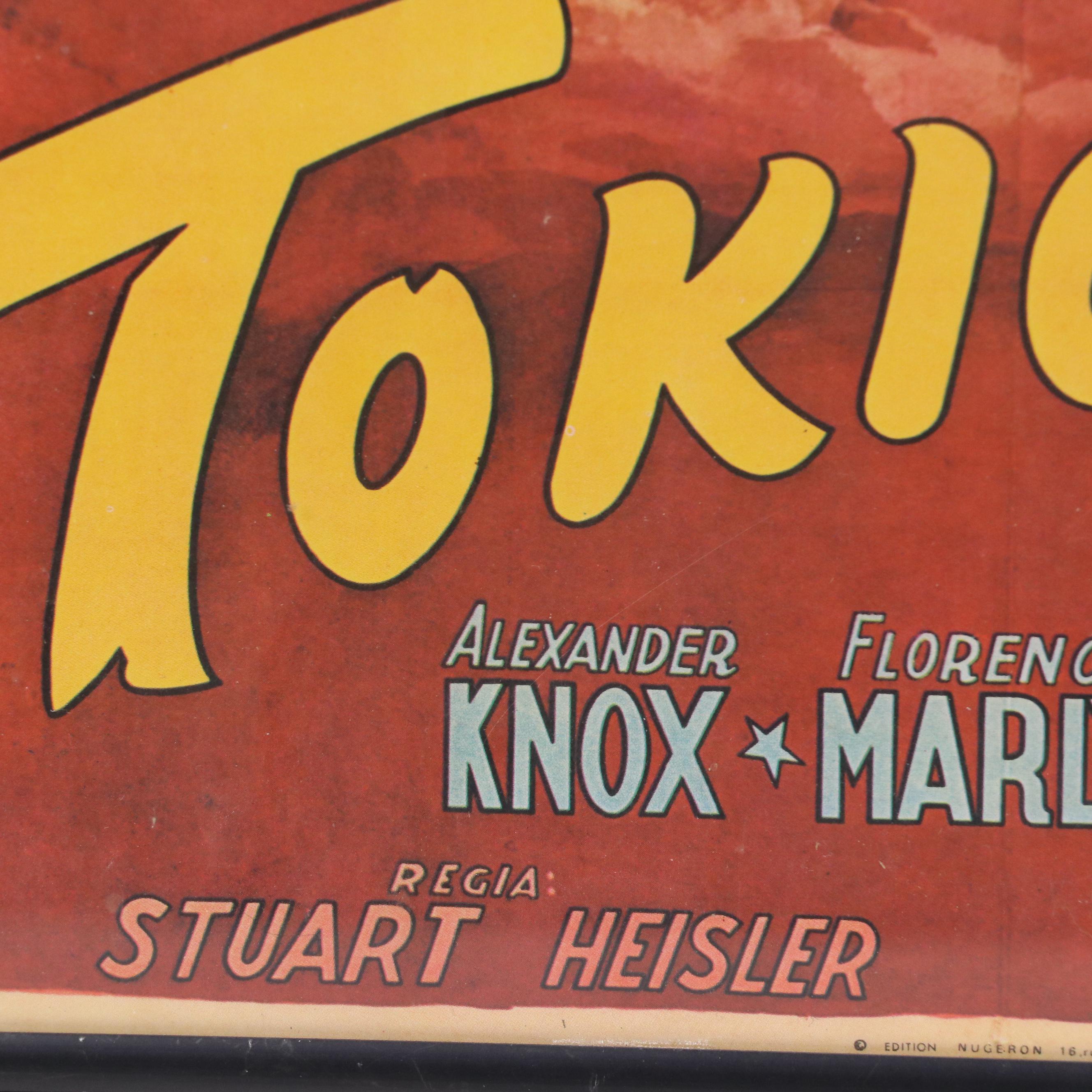 Offset Lithograph Reproduction Movie Poster for "Tokio Joe" | EBTH