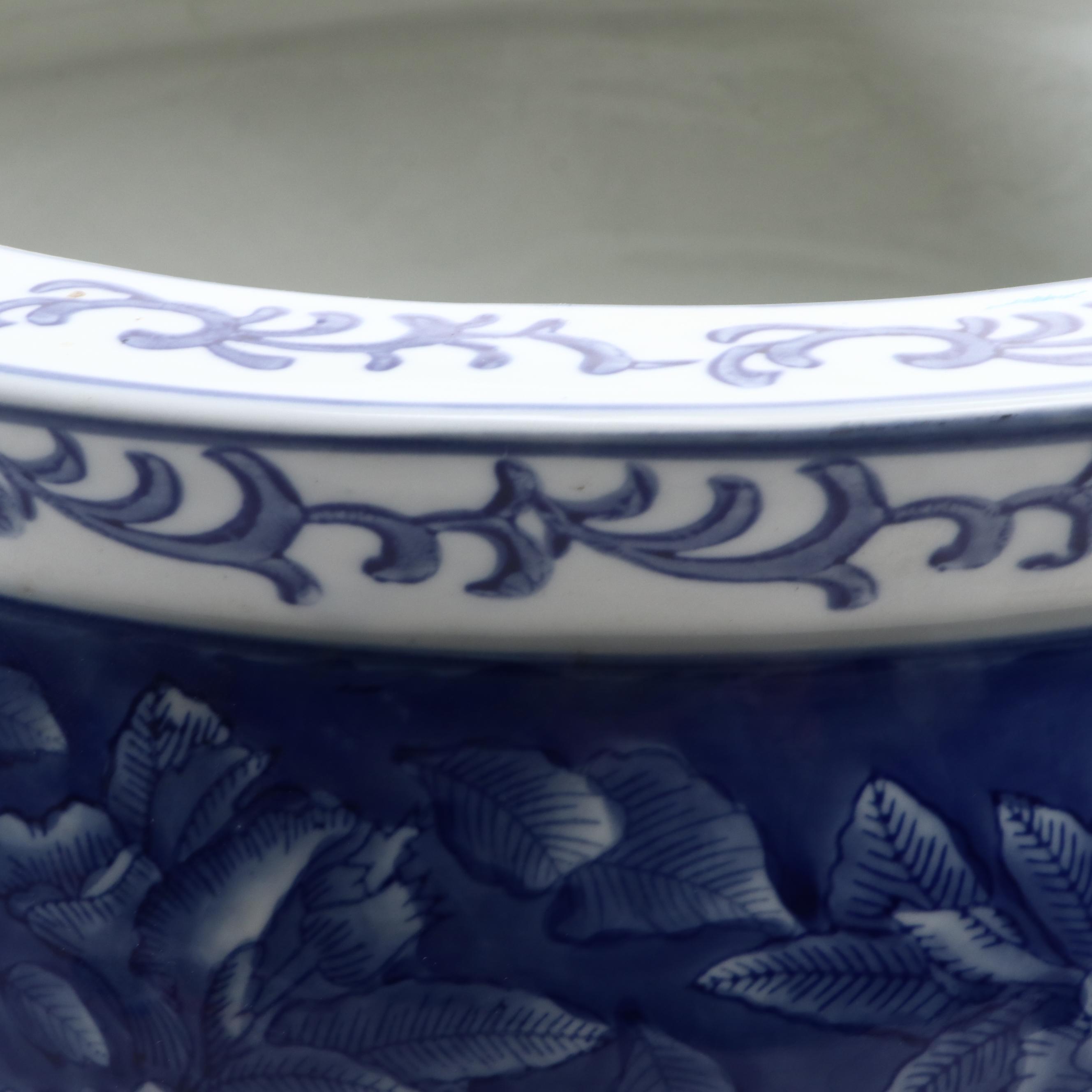 Hand-Painted Floral Motif Ceramic Planter | EBTH