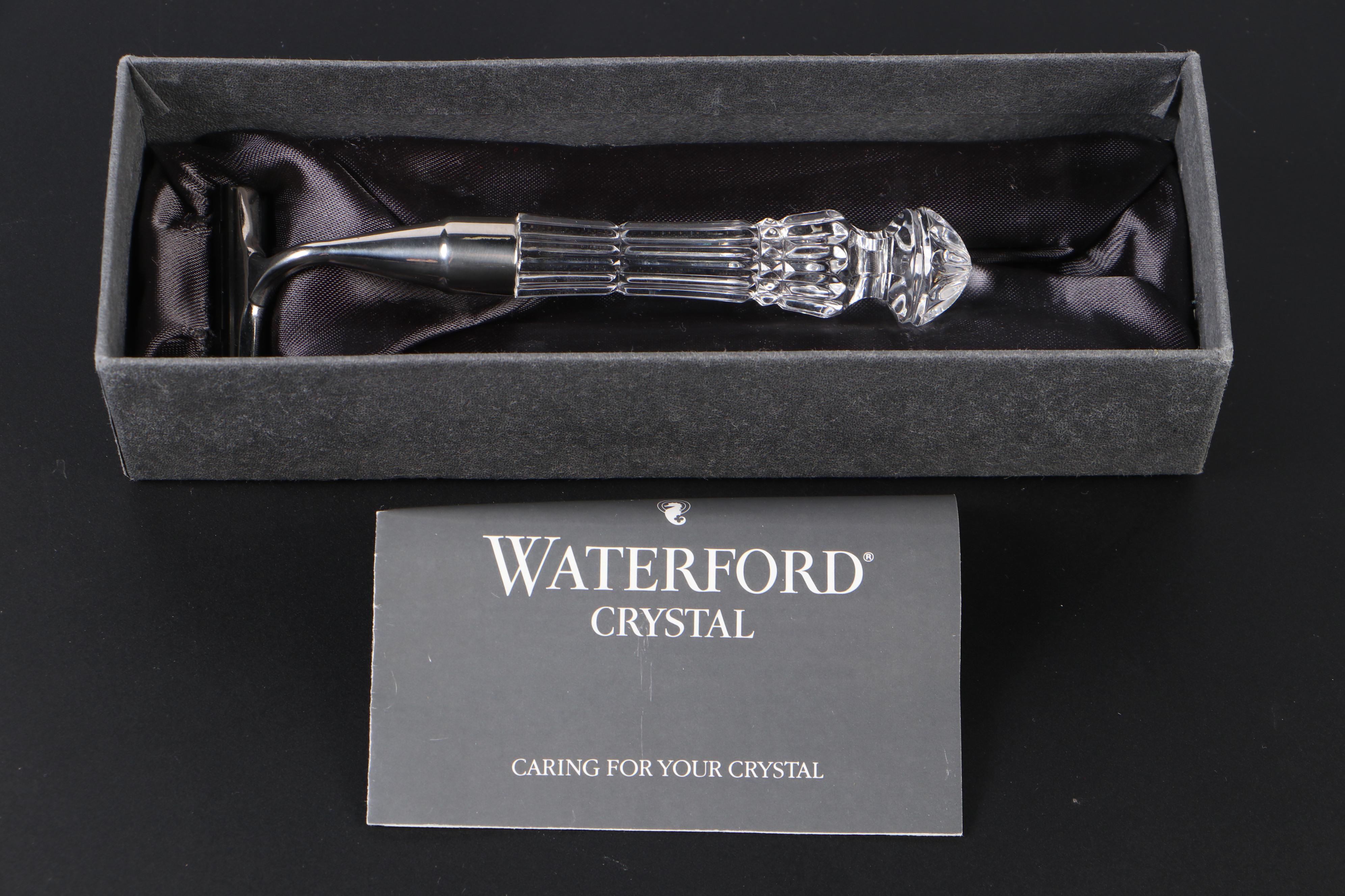 Waterford Crystal Stainless Steel Blade Razor with Crystal Handle | EBTH