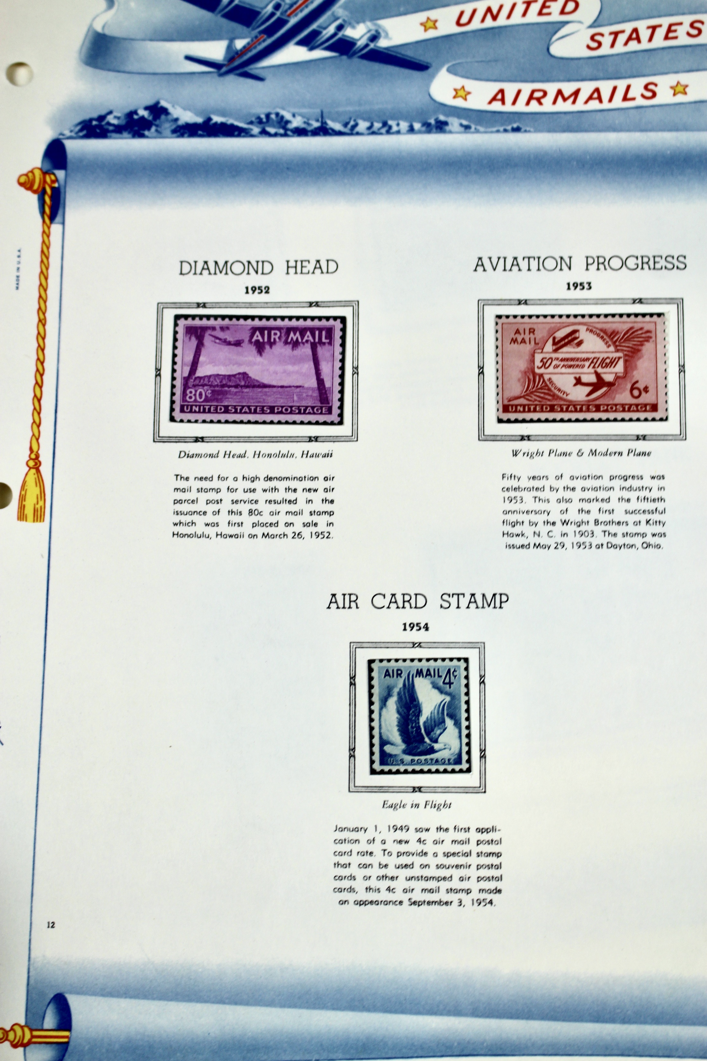 Mint Condition U.S. Air Mail Stamp Collection, 1926 to 1958 | EBTH