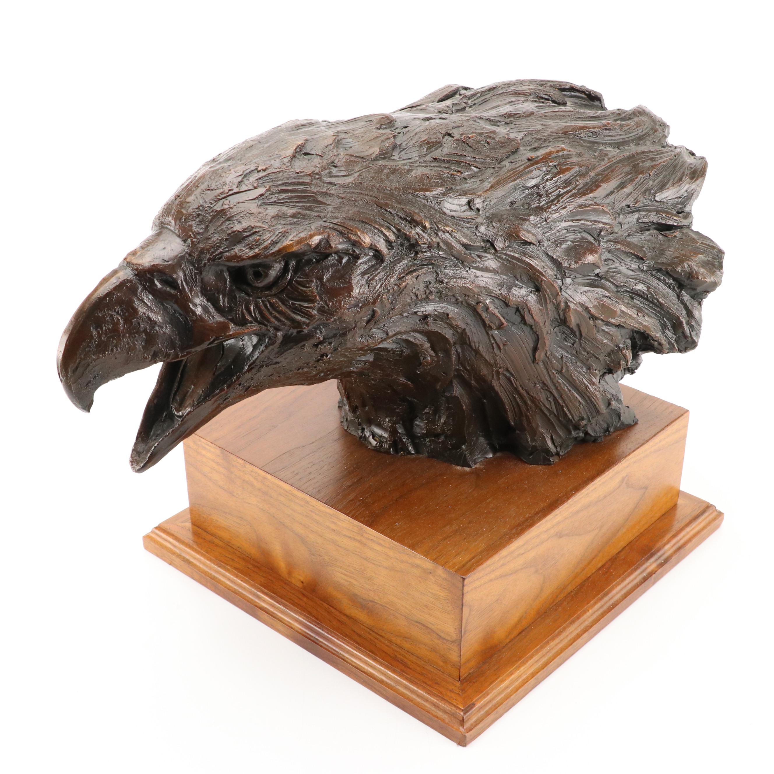 Sandy Scott Bronze of the Head of an Eagle | Everything But The House