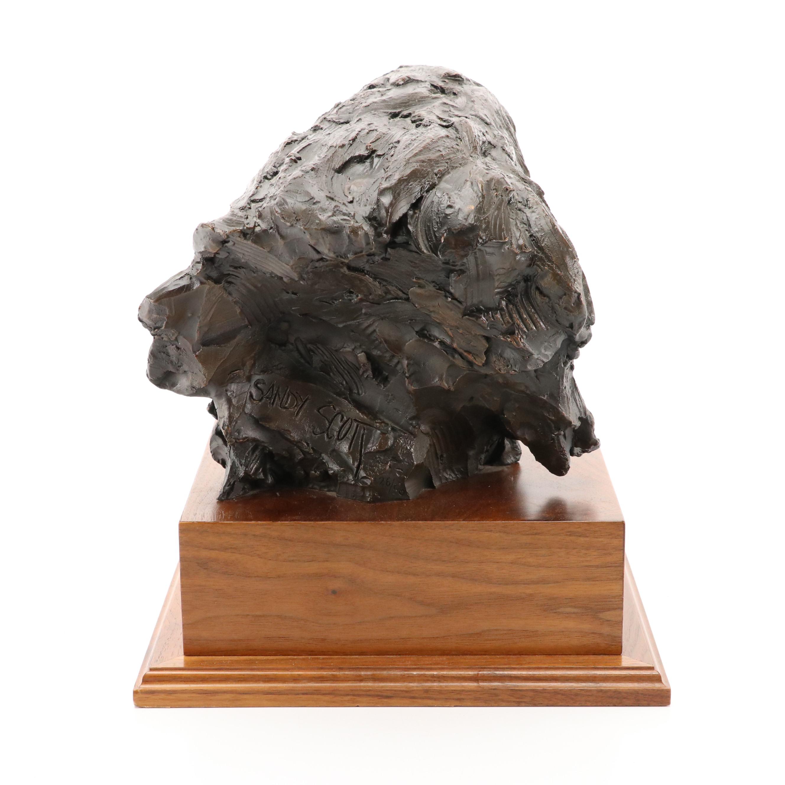 Sandy Scott Bronze of the Head of an Eagle | Everything But The House