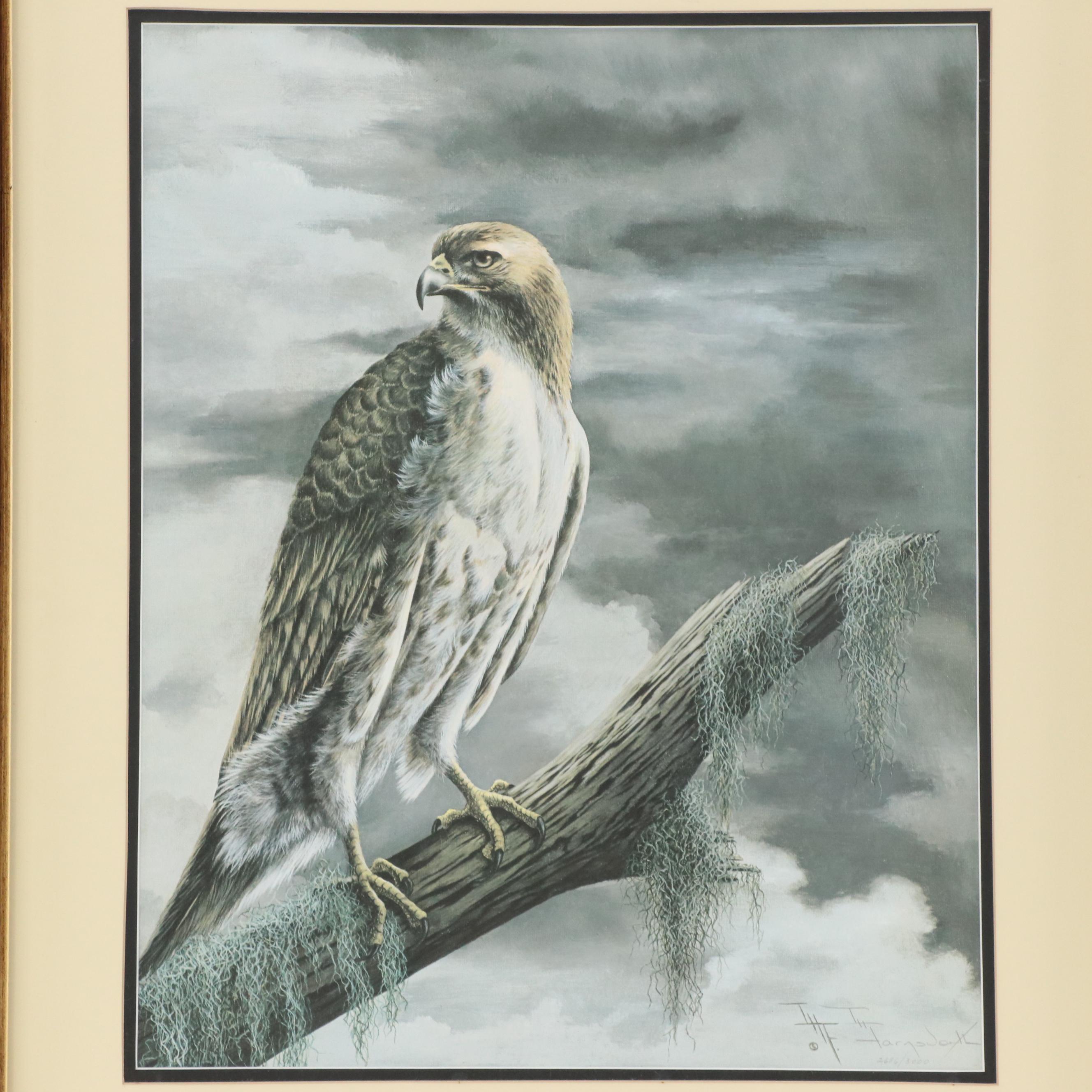 Imogen H. Farnsworth Offset Lithographs of Fox With Frog and Red-Tailed ...