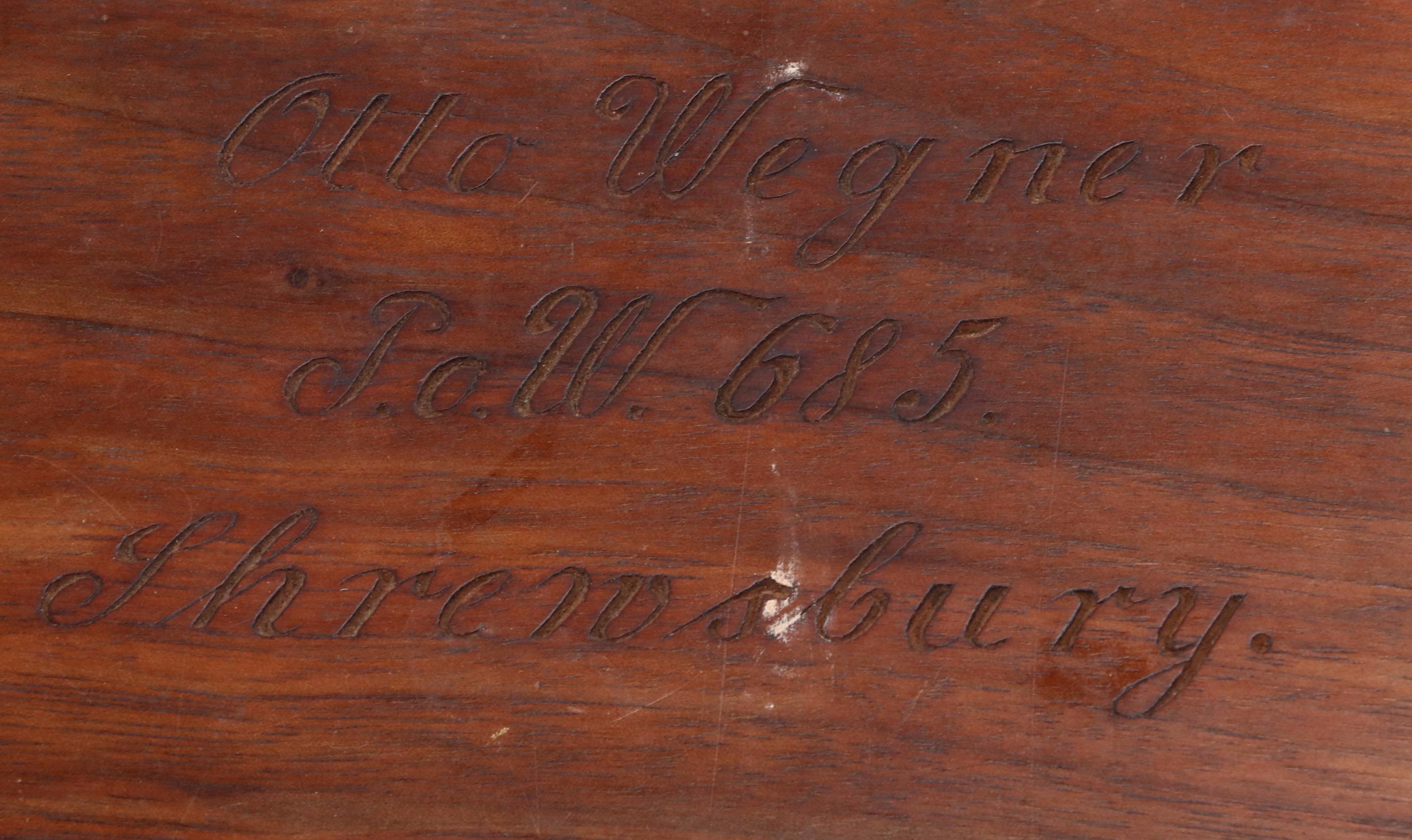 Otto Wegner Art Nouveau Style Carved Walnut Box, Late 19th/ Early 20th ...