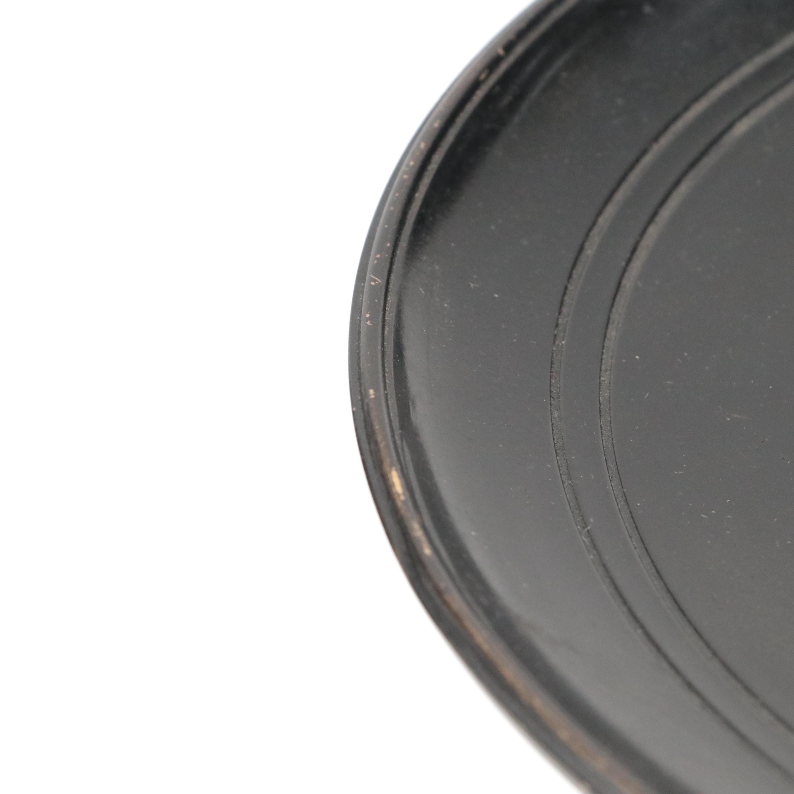 Neoclassical Style Bronze Tazza With Female Figural Base and Low Relief ...