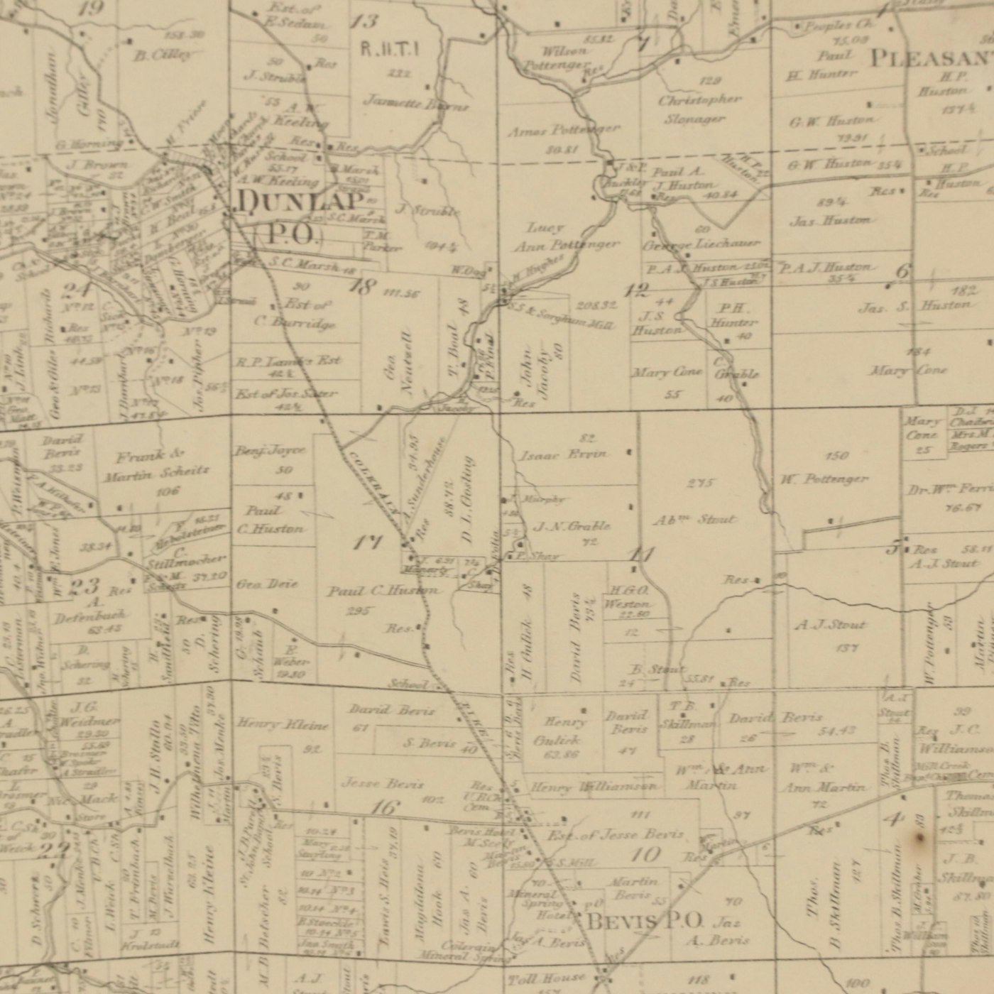 Map of Cincinnati Township Map of Cincinnati Township