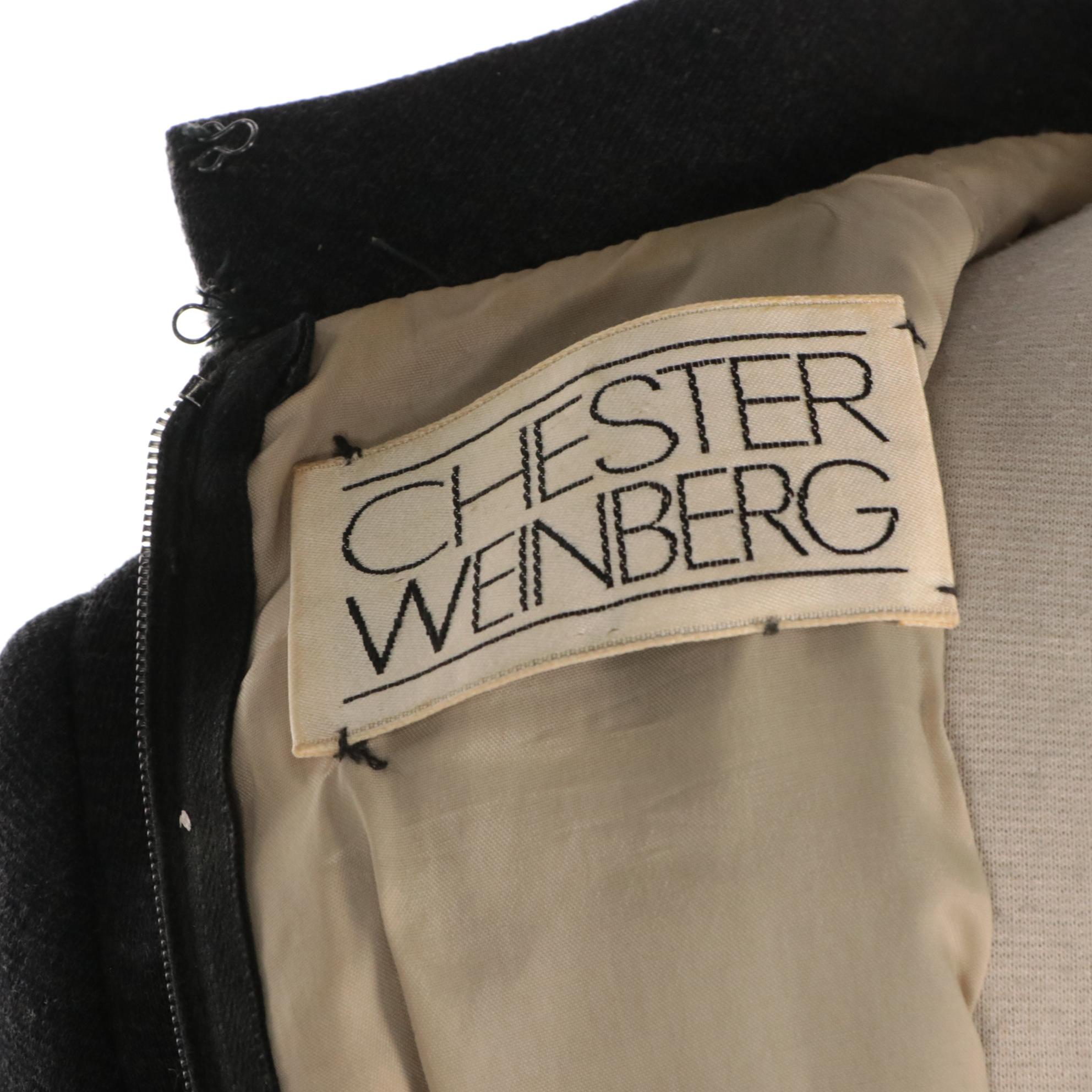 Chester Weinberg Suede/Knit Dress and Petti Wool Skirt Set, 1950s-1960s ...