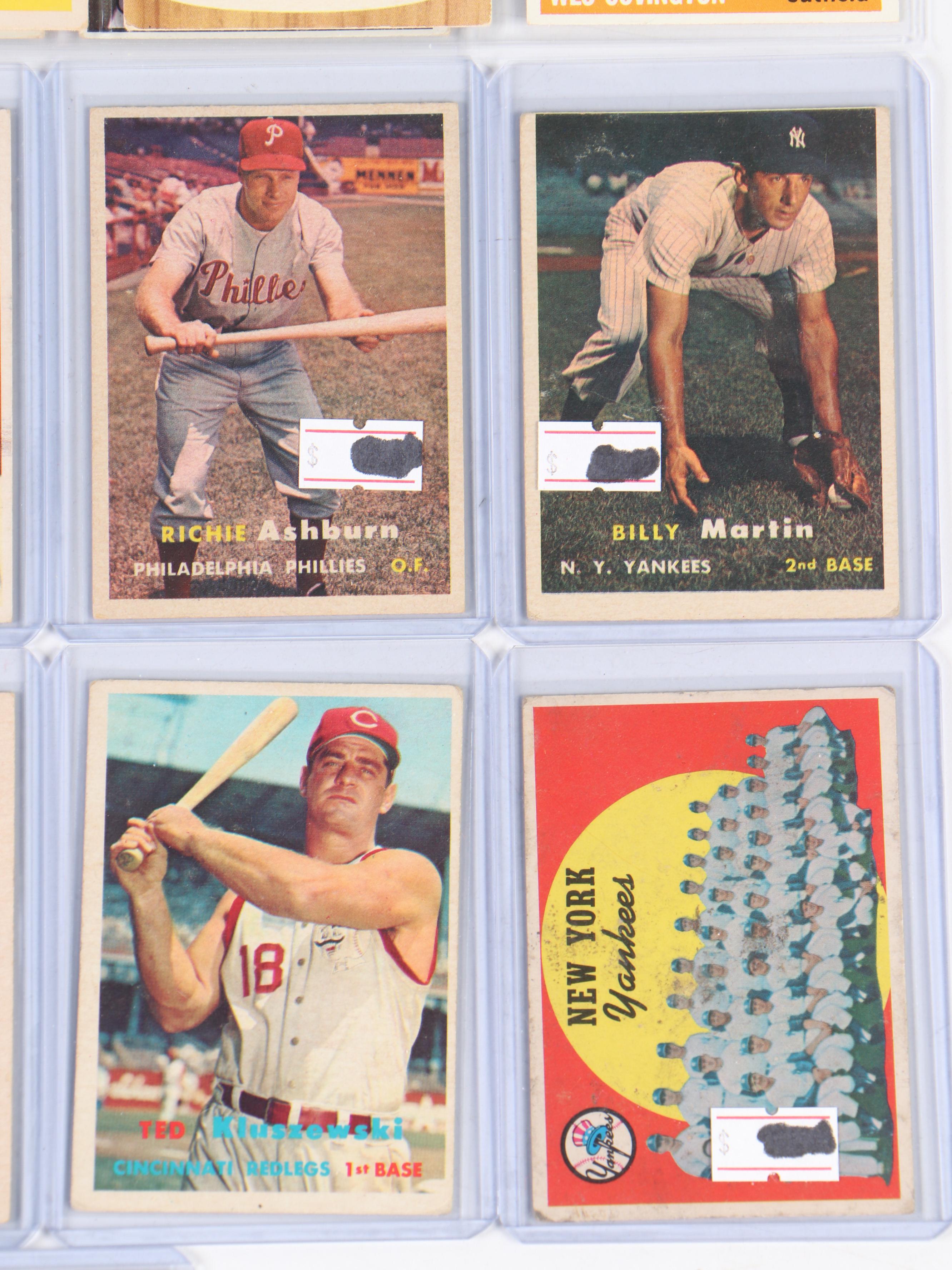 Topps Baseball Cards Featuring Don Newcombe, Joe Nuxhall, and More ...