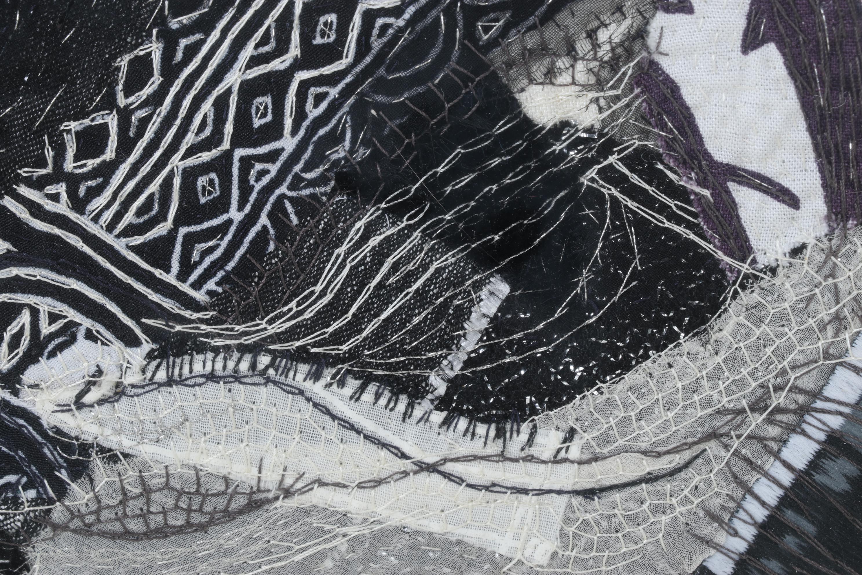 Arlene Cox Teal Abstract Woven Fiber Composition, 1992 | EBTH