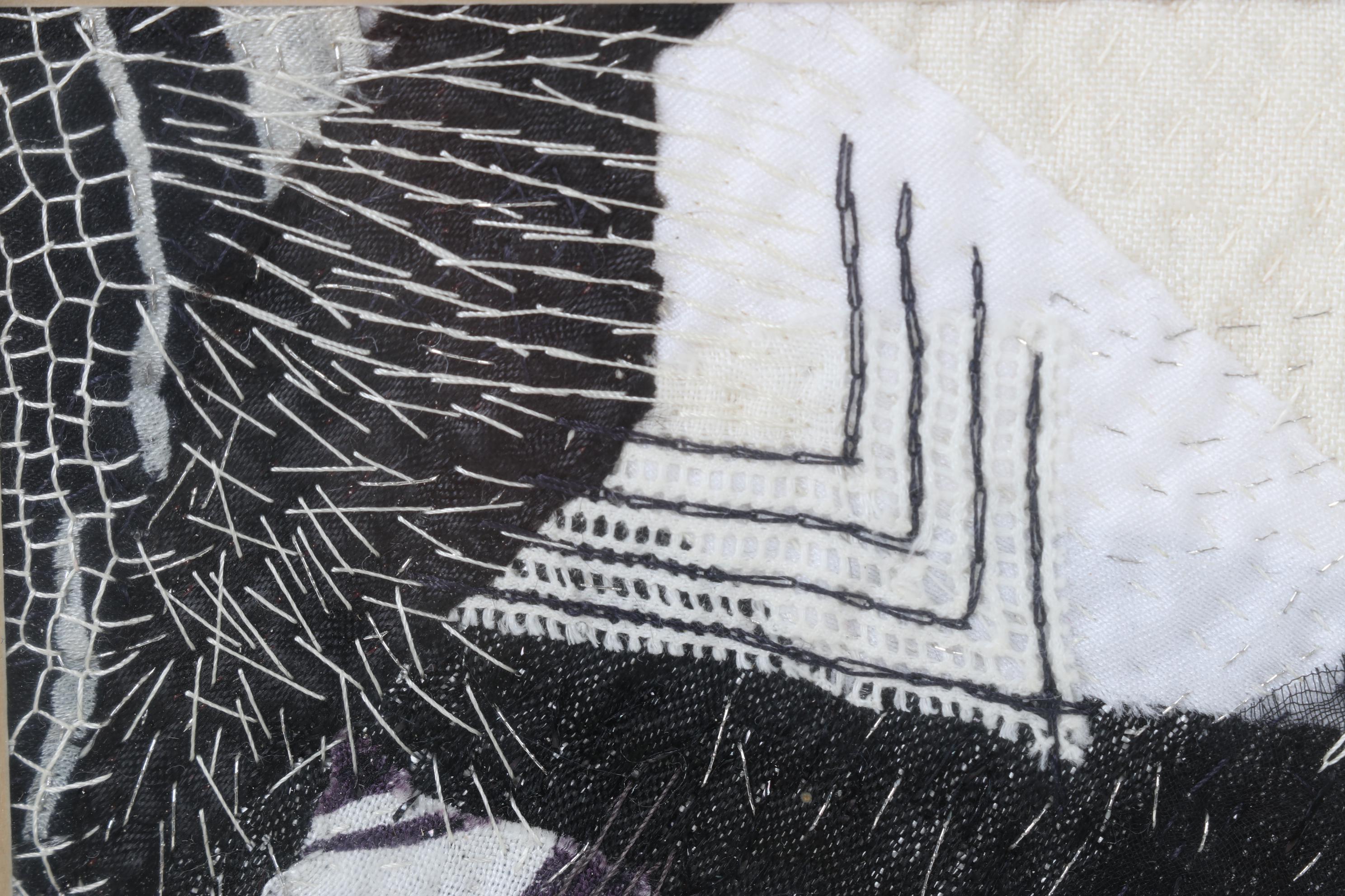 Arlene Cox Teal Abstract Woven Fiber Composition, 1992 | EBTH